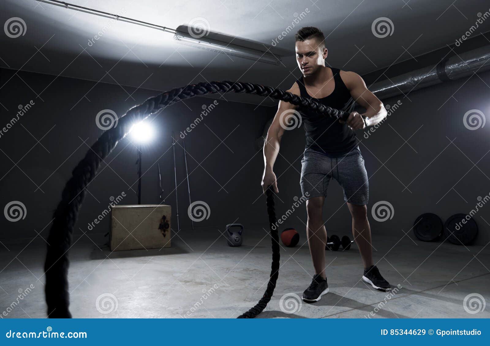 Man during the workout stock image. Image of athlete - 85344629