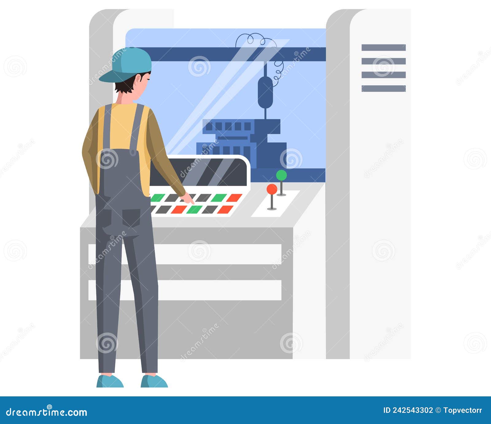 Copier Scanner Document Cartoon Vector Illustration | CartoonDealer.com ...