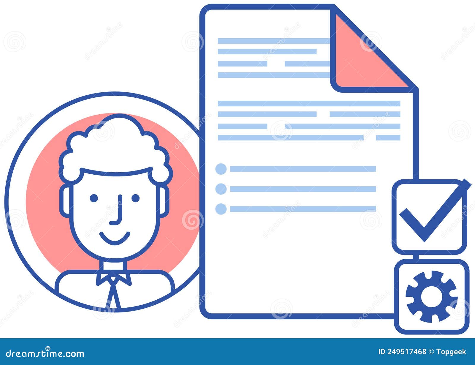 Analysis Of Documents And Artifacts Concept Icon Cartoon Vector | CartoonDealer.com #211673211
