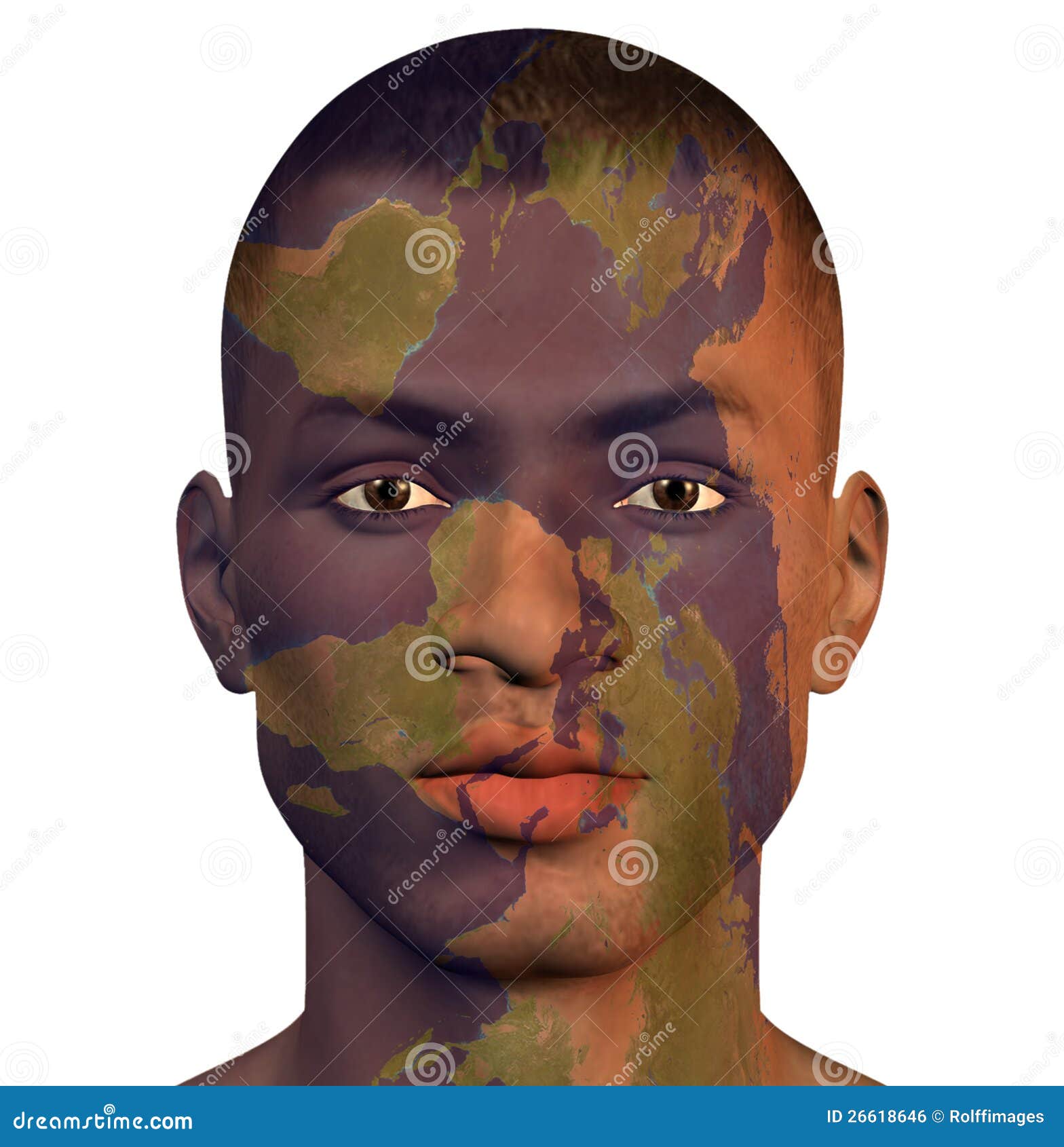 Man with World Map stock illustration. Illustration of australia - 26618646