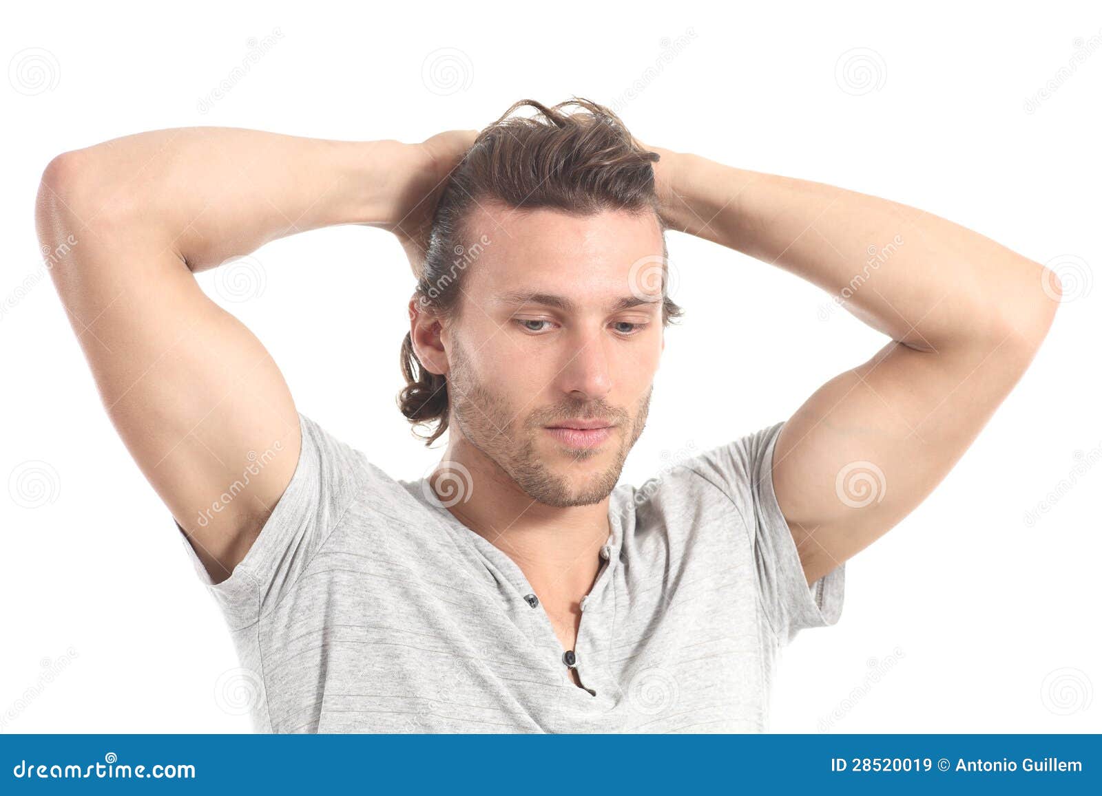 Man Looking Over Shoulder Worried