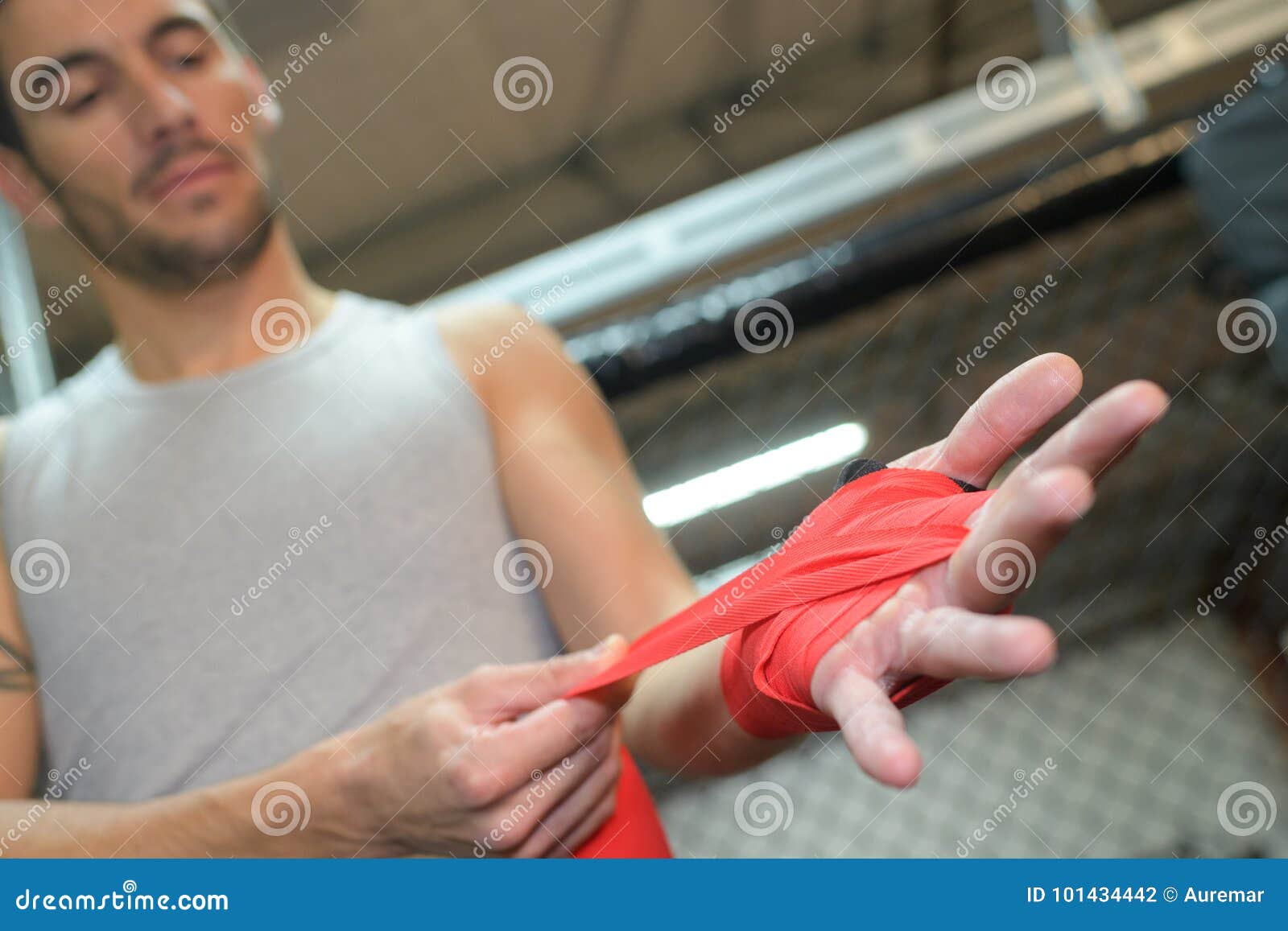 Man Wrapping Hands Practice Stock Photos - Free & Royalty-Free Stock ...
