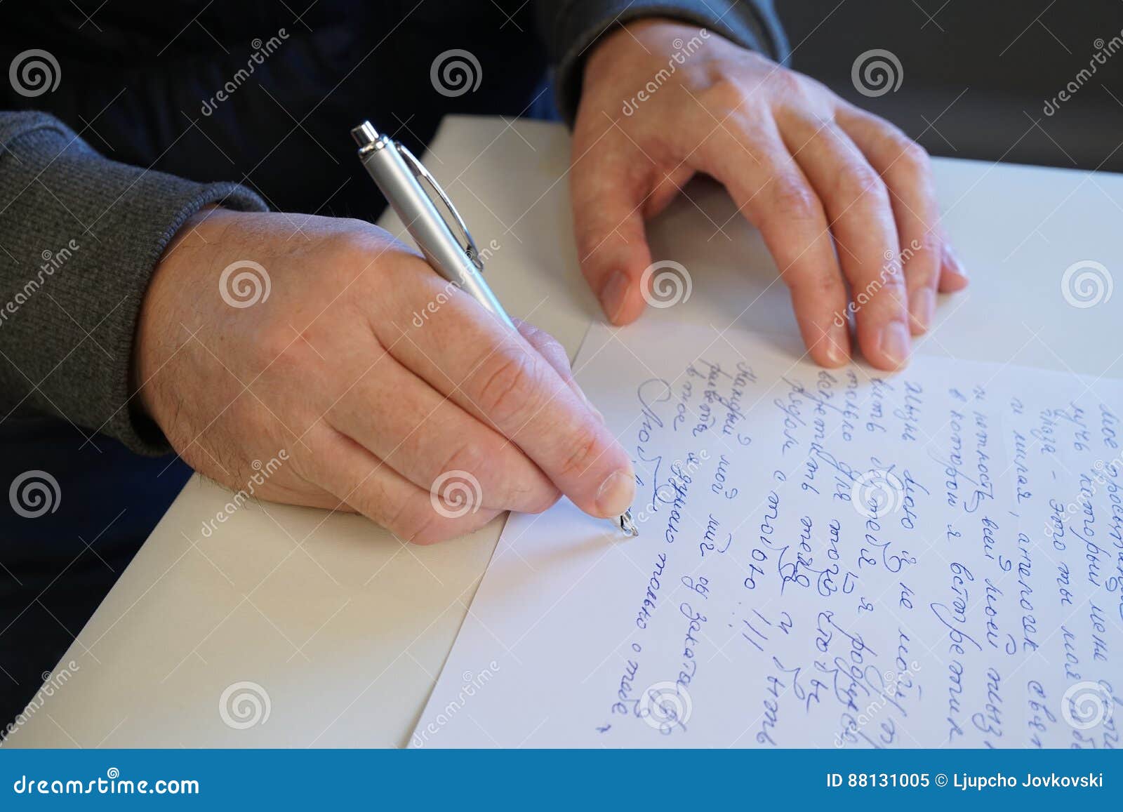 Man write letter stock image. Image of work, manager - 88131005