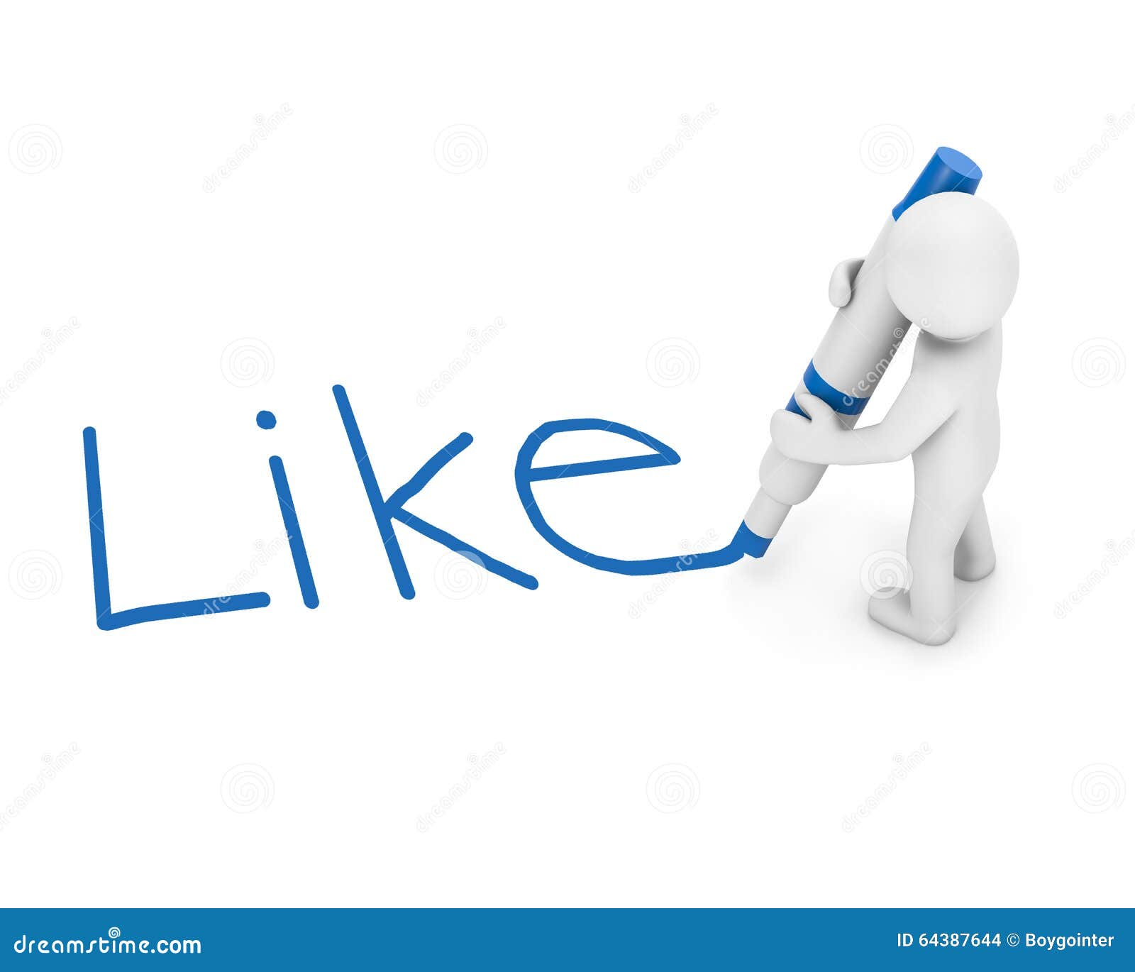 Man write stock illustration. Illustration of reality - 64387644