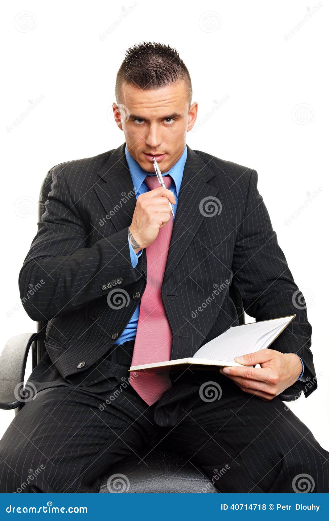 Man writes document stock photo. Image of businessman - 40714718