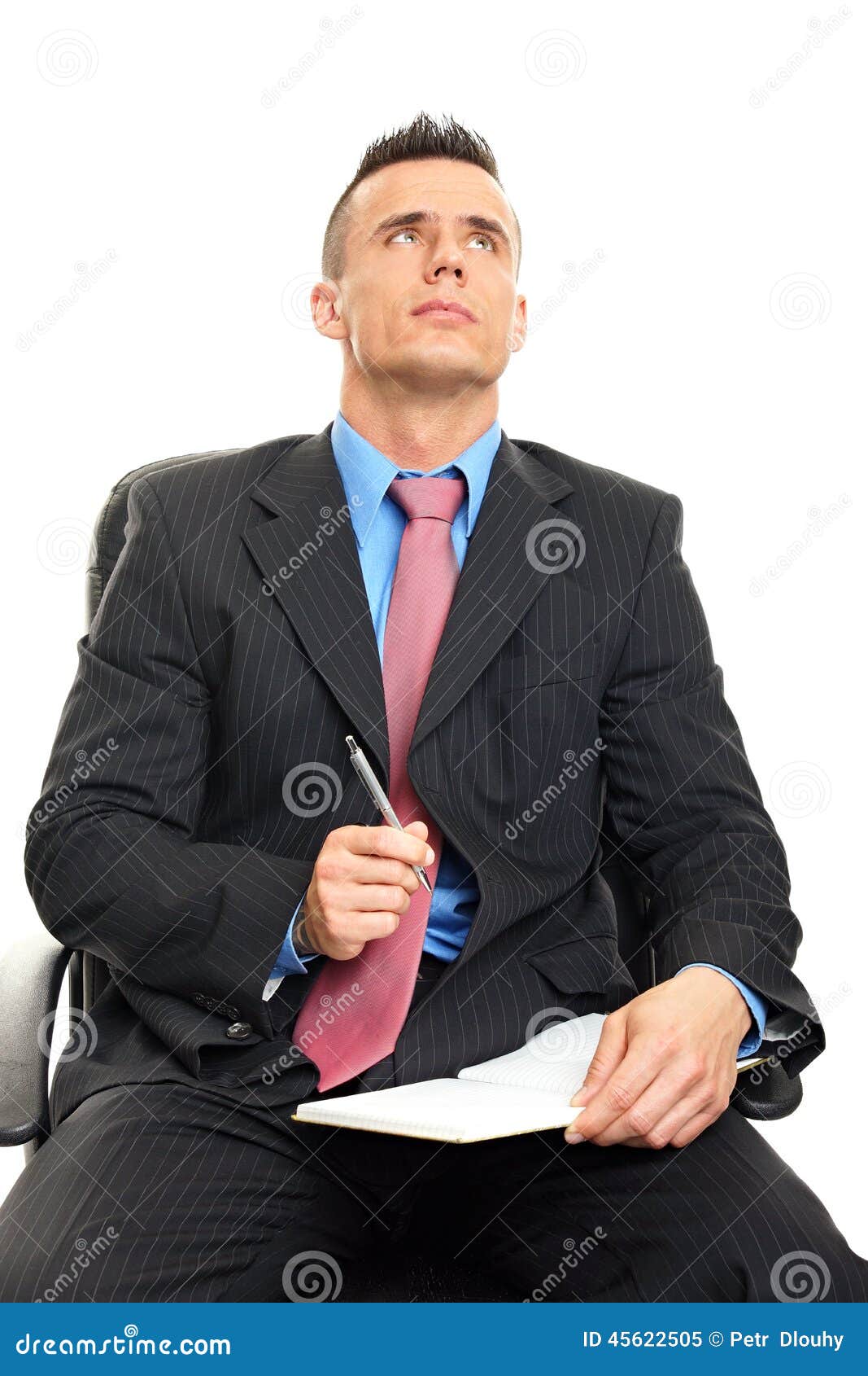 Man writes document stock image. Image of document, shirt - 45622505