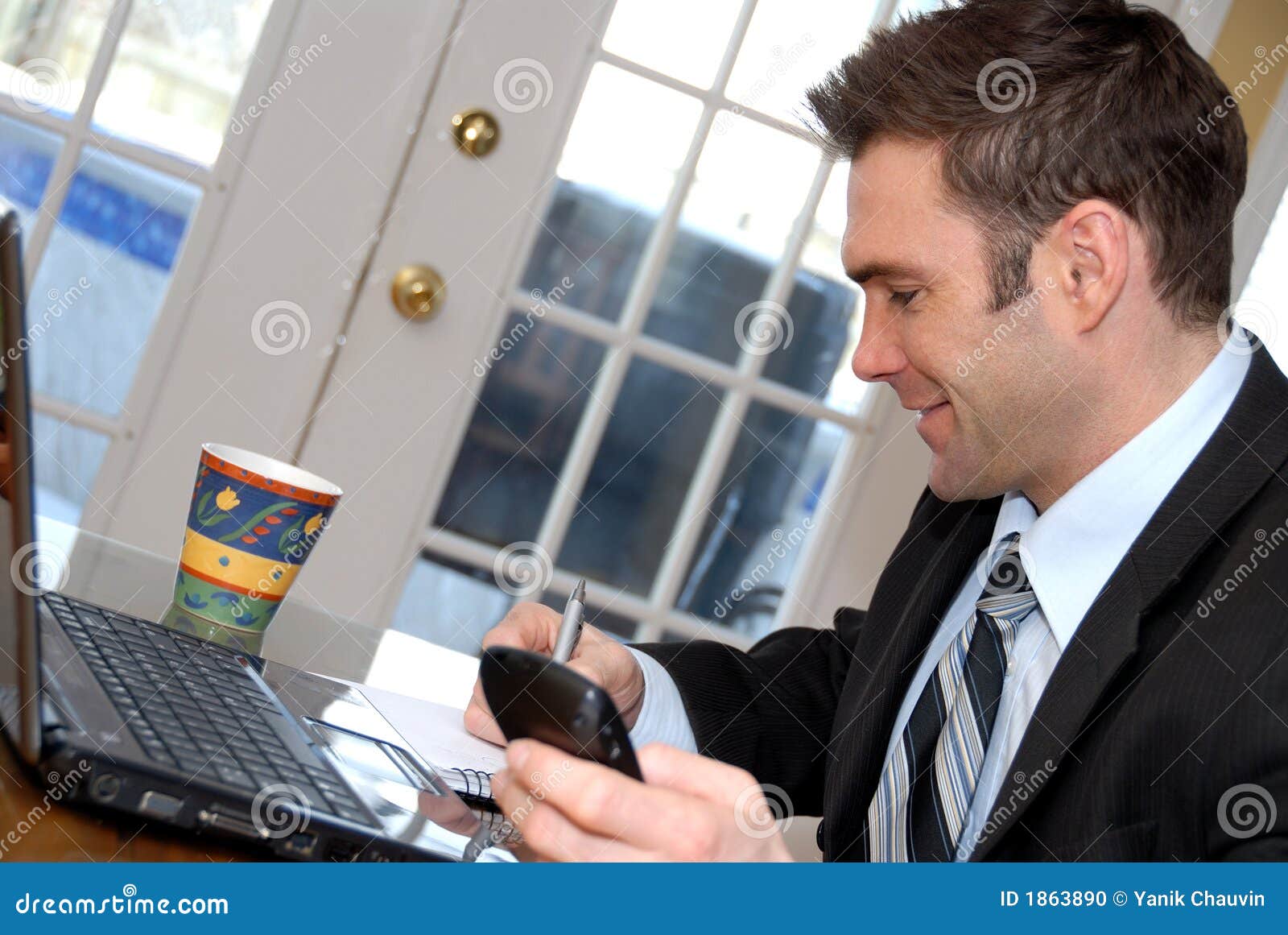 Man writing stock photo. Image of email, light, notes - 1863890