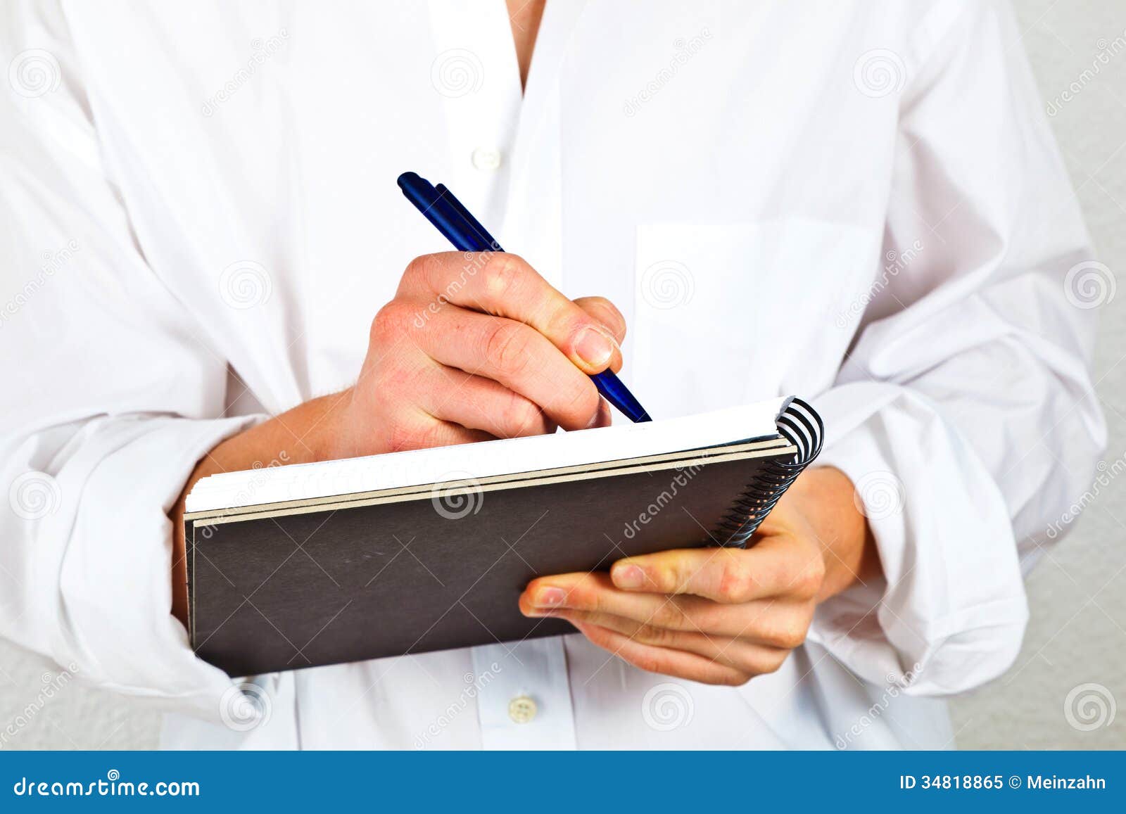 Man writing stock image. Image of finger, black, detail - 34818865