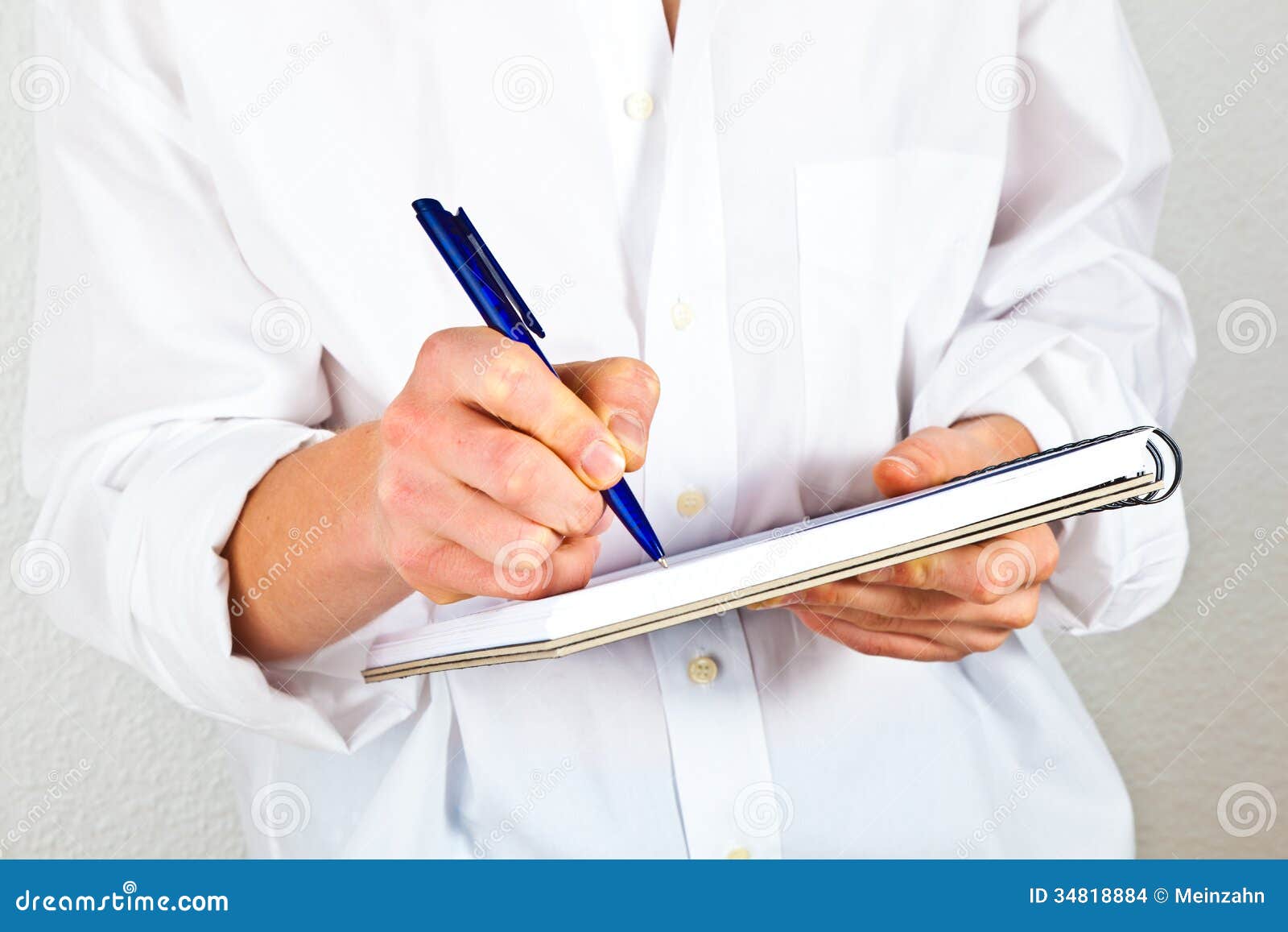 Man writing stock photo. Image of file, design, notes - 34818884