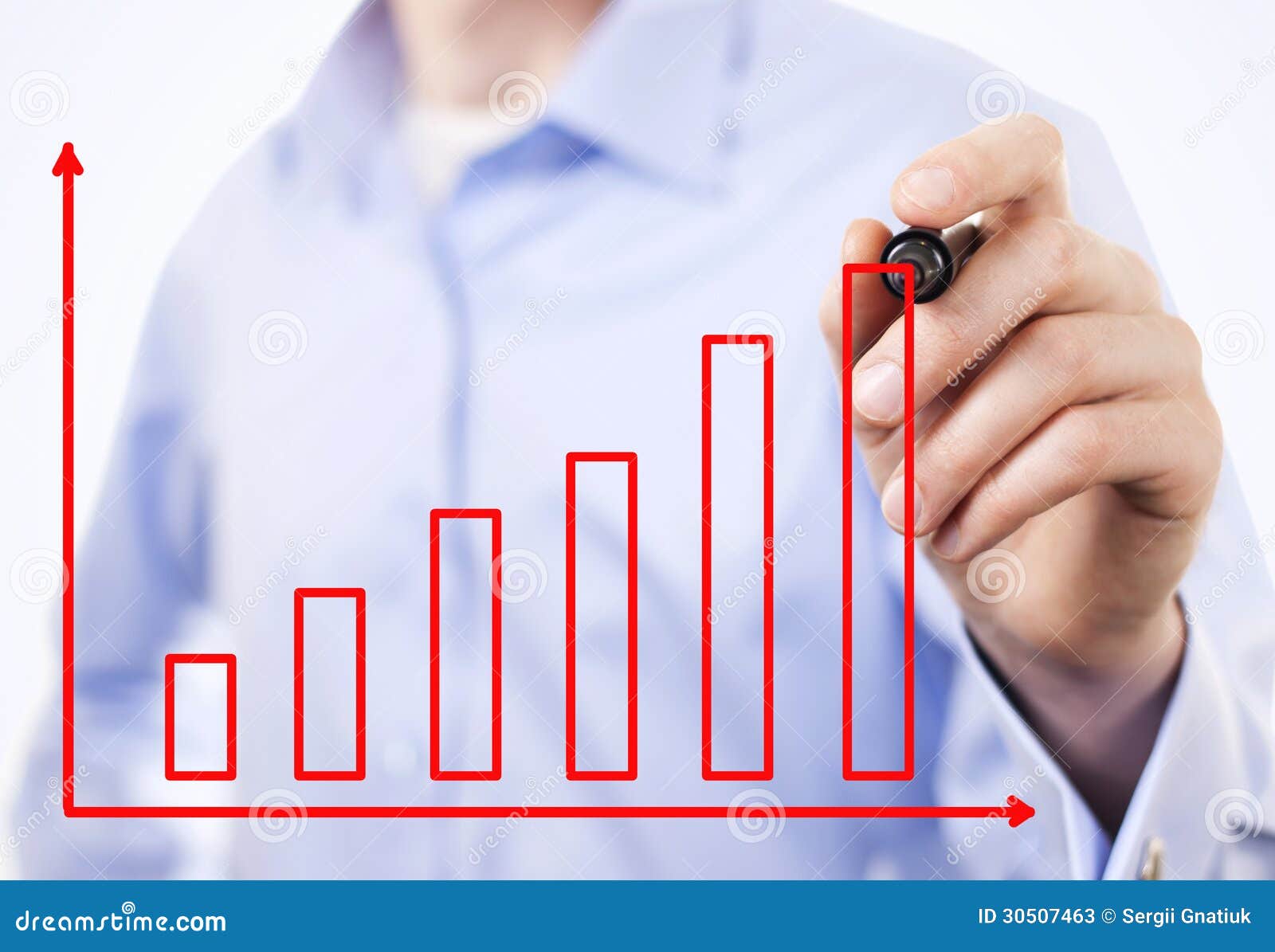 Man writing stock image. Image of idea, businessman, determination ...