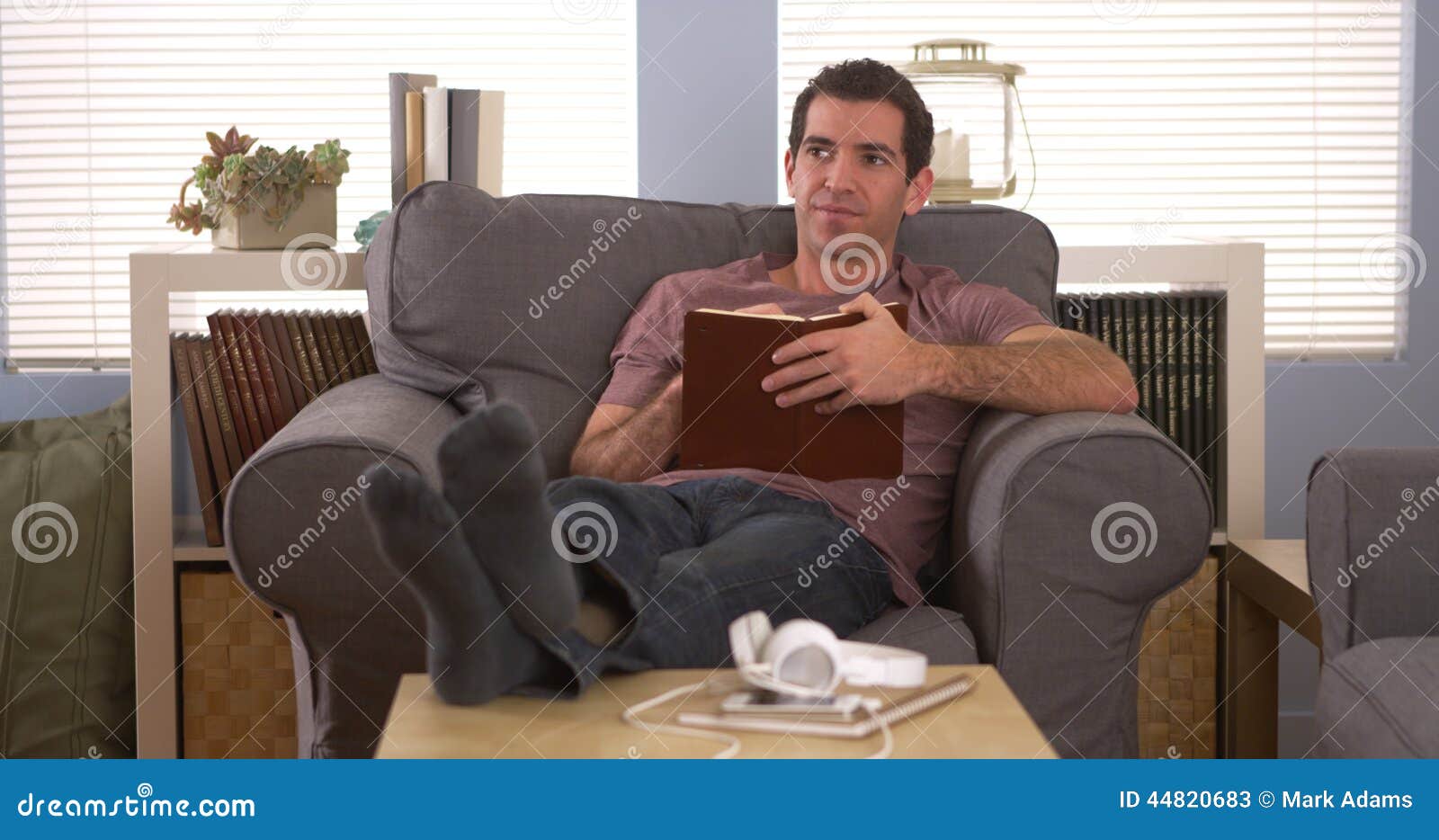 Man Writing Down Notes in Book Stock Image - Image of ponder, diary ...