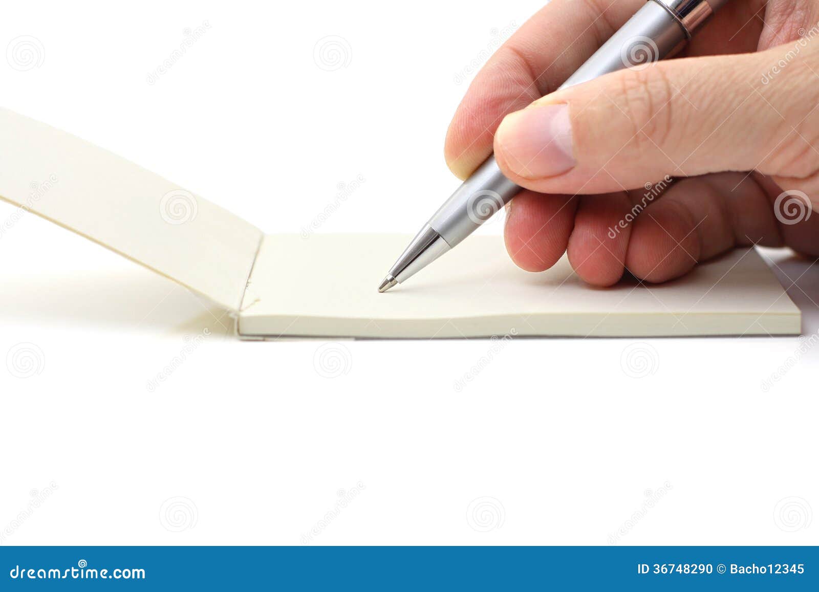 Man Writing in His Reminder Stock Photo - Image of evening, learn: 36748290