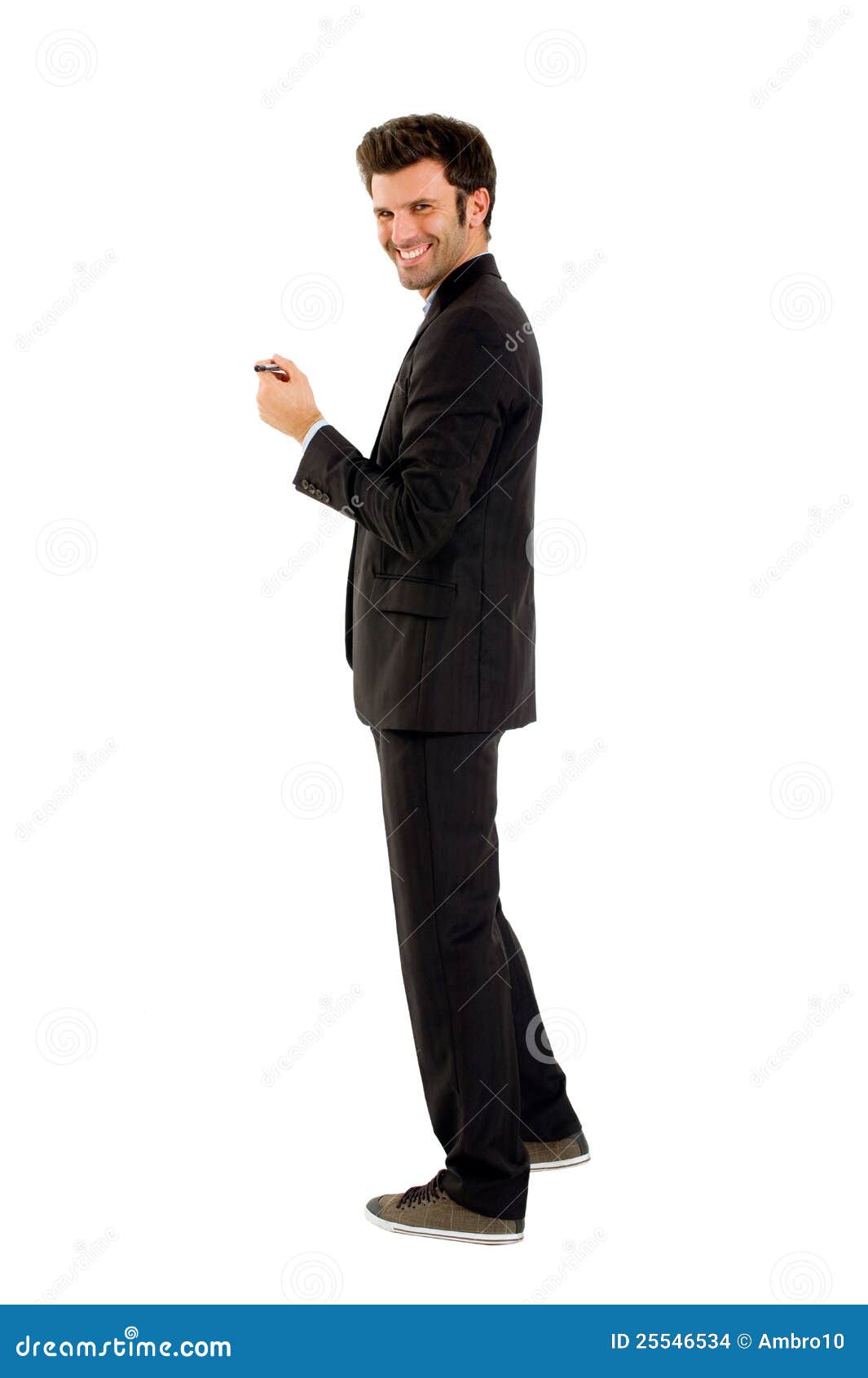 Man writing with a marker stock photo. Image of adults - 25546534