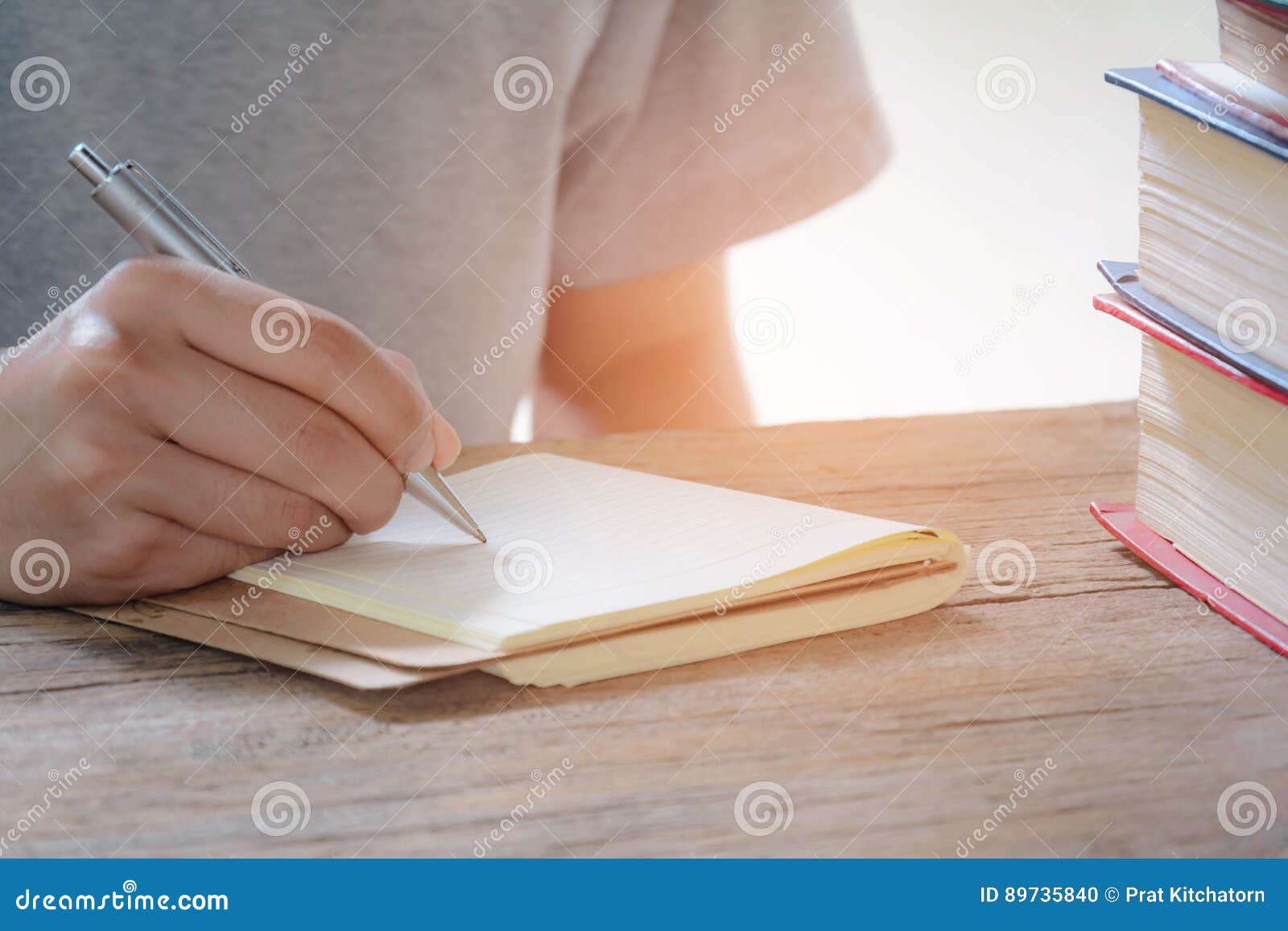 Man writing pen in book stock photo. Image of diary, female - 89735840