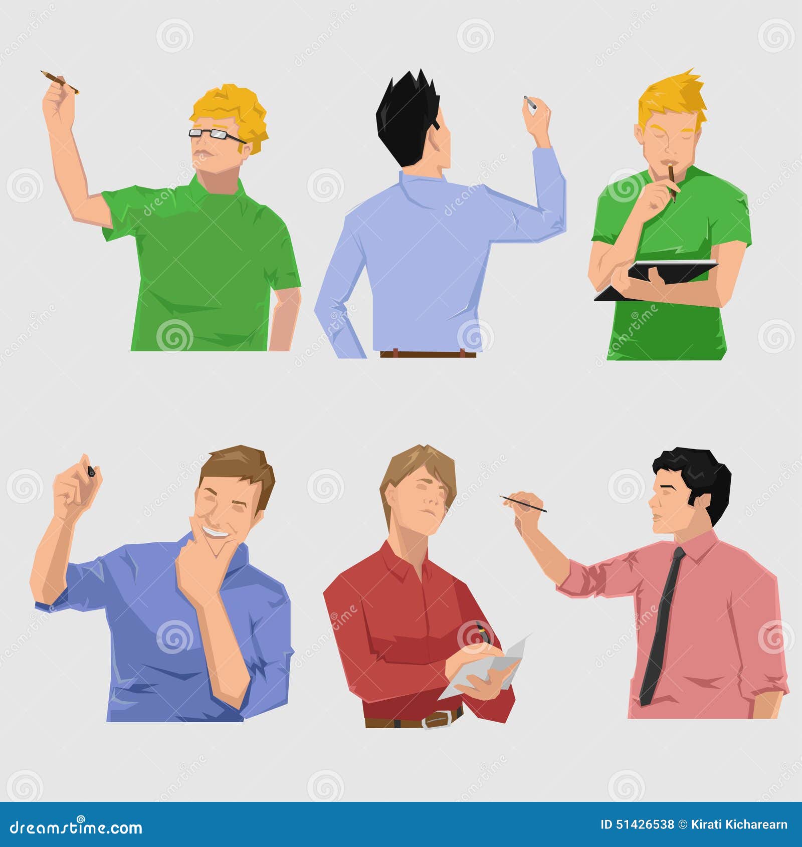 MAN Writing set stock illustration. Illustration of character - 51426538