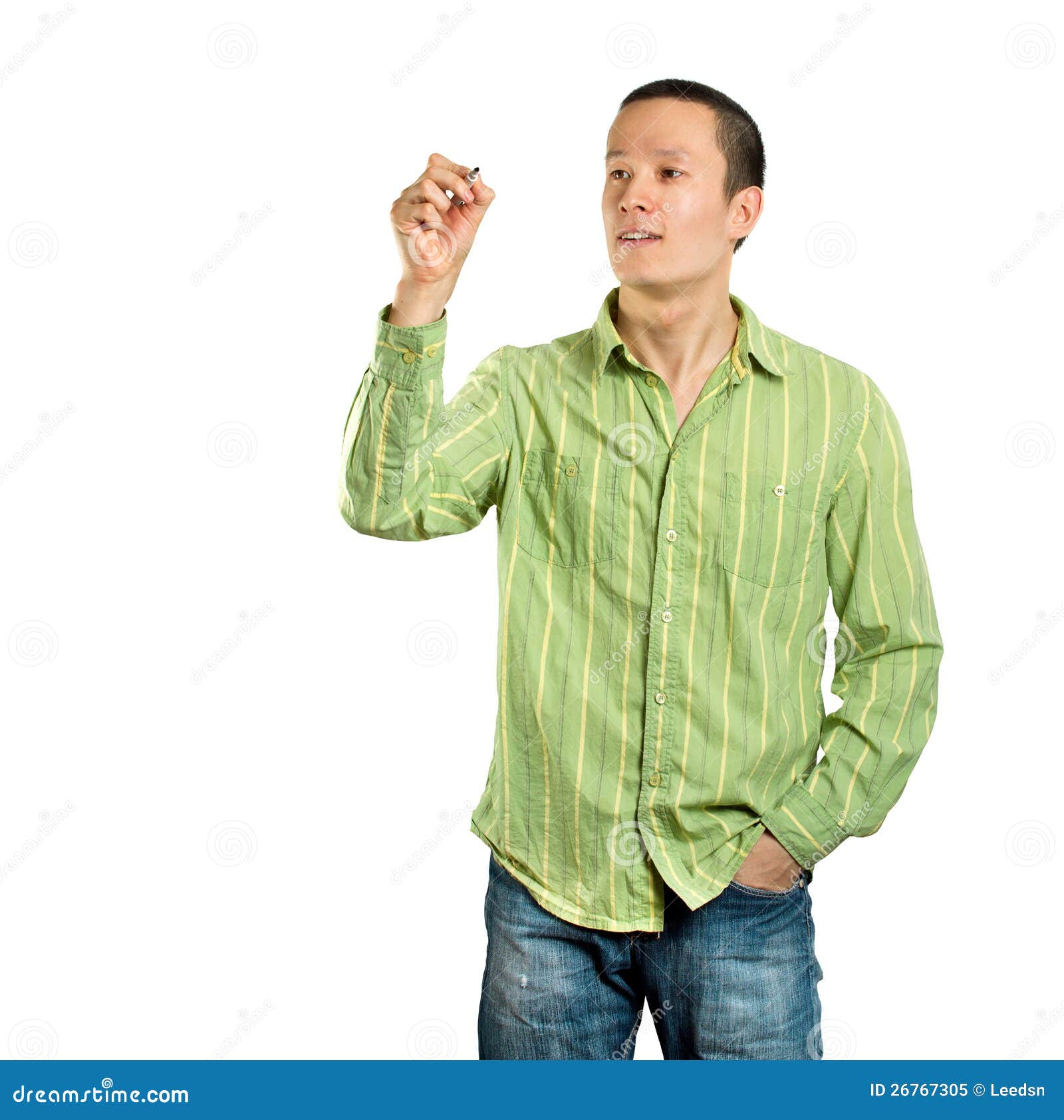 Man Writing Something stock image. Image of entrepreneur - 26767305