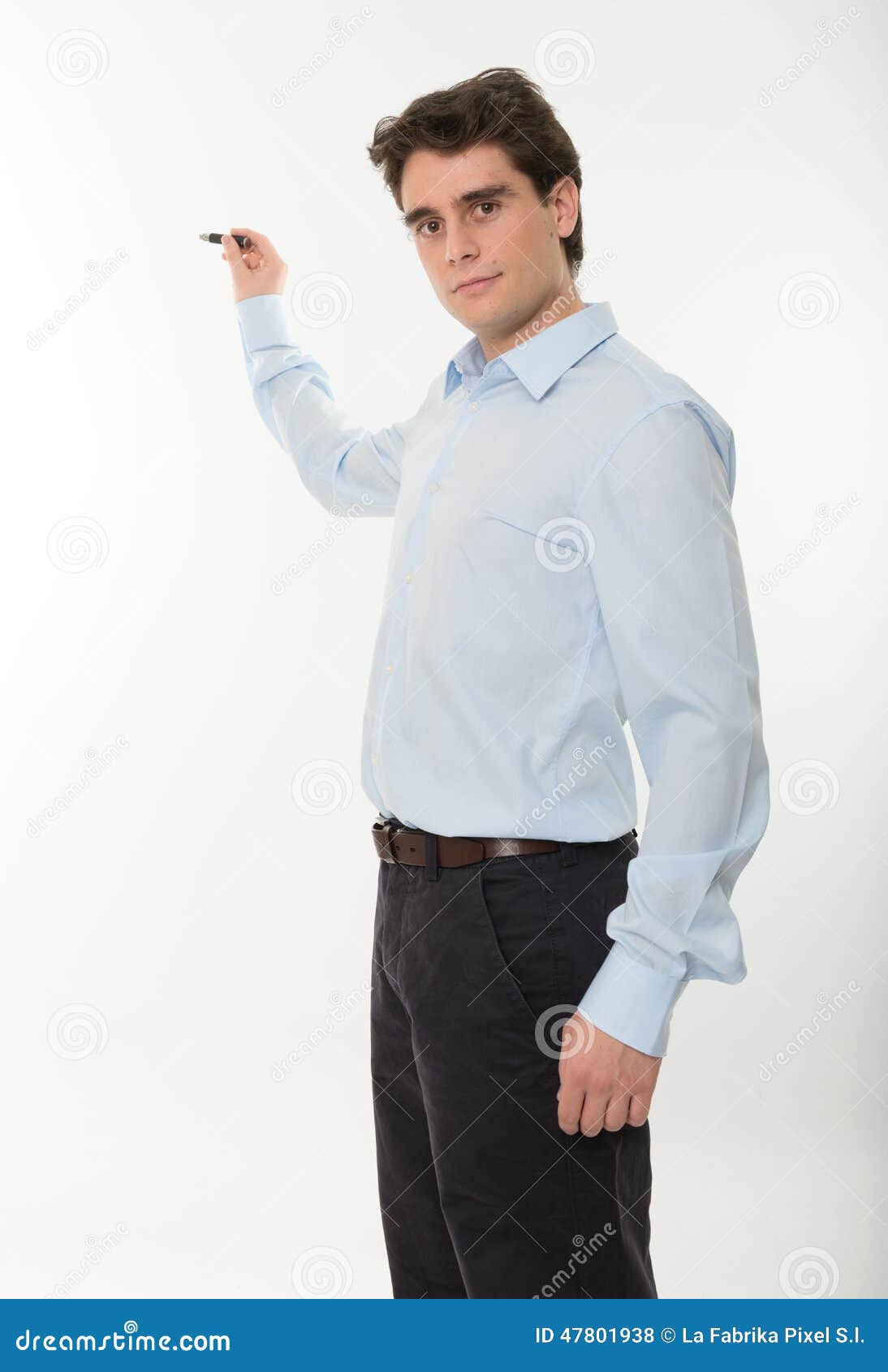 Man writing stock photo. Image of caucasian, male, screen - 47801938