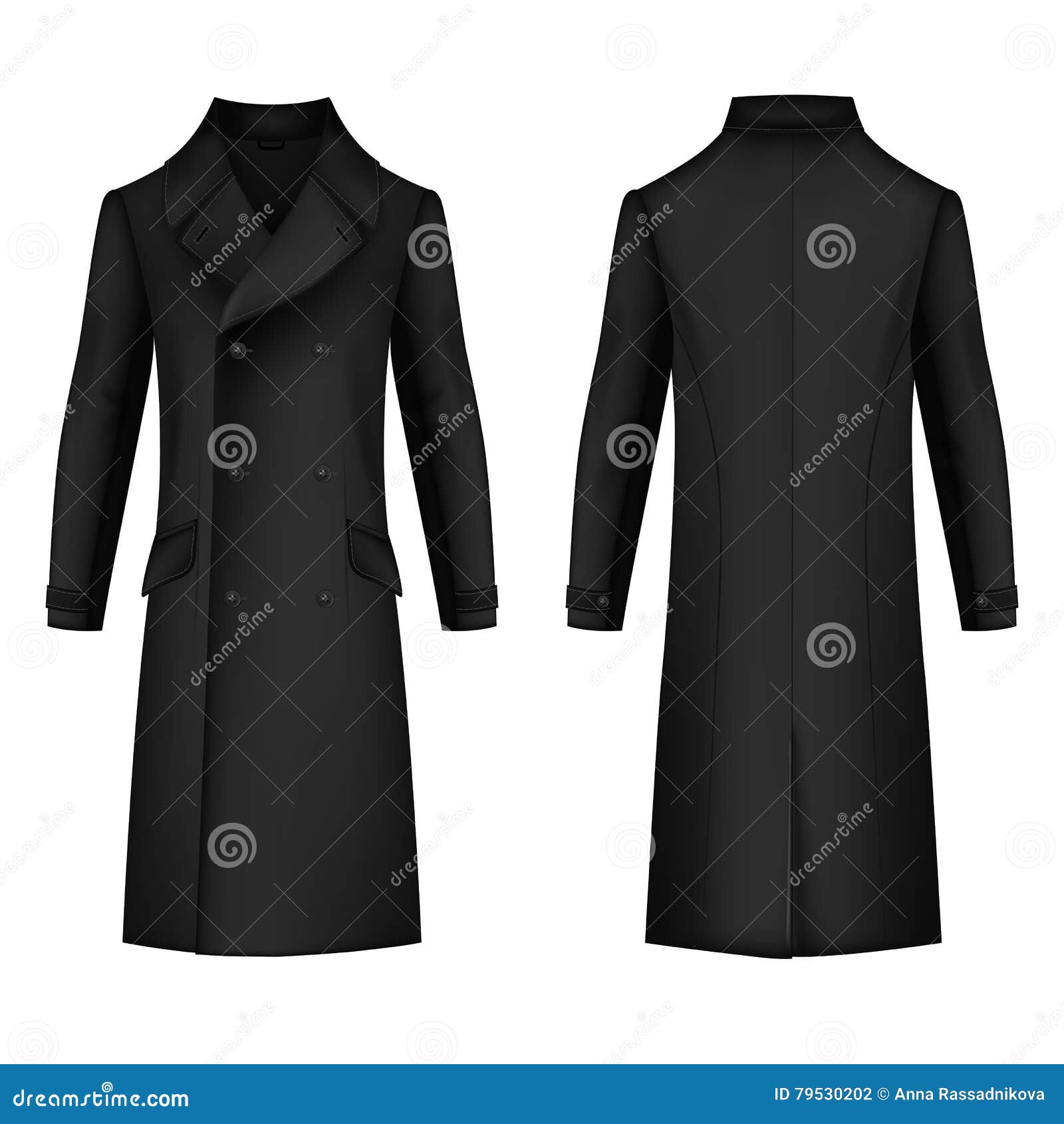 Man's Coat Vector Illustration | CartoonDealer.com #79530202