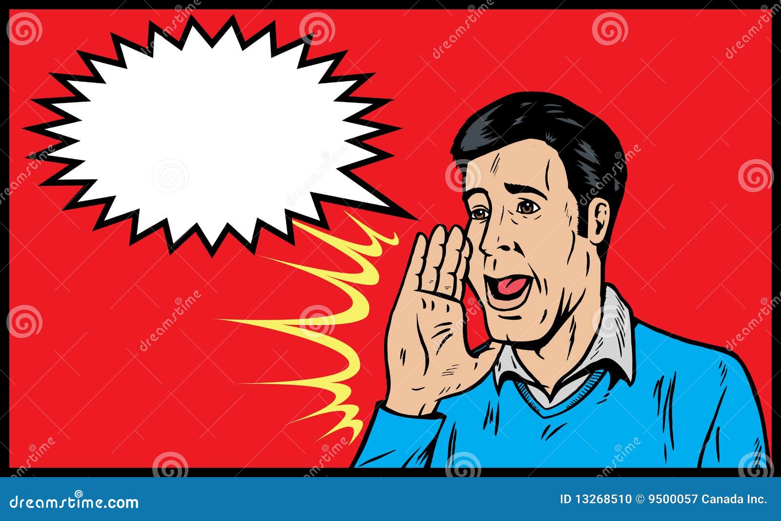 Yelling Old Man Cartoon Vector | CartoonDealer.com #21199289