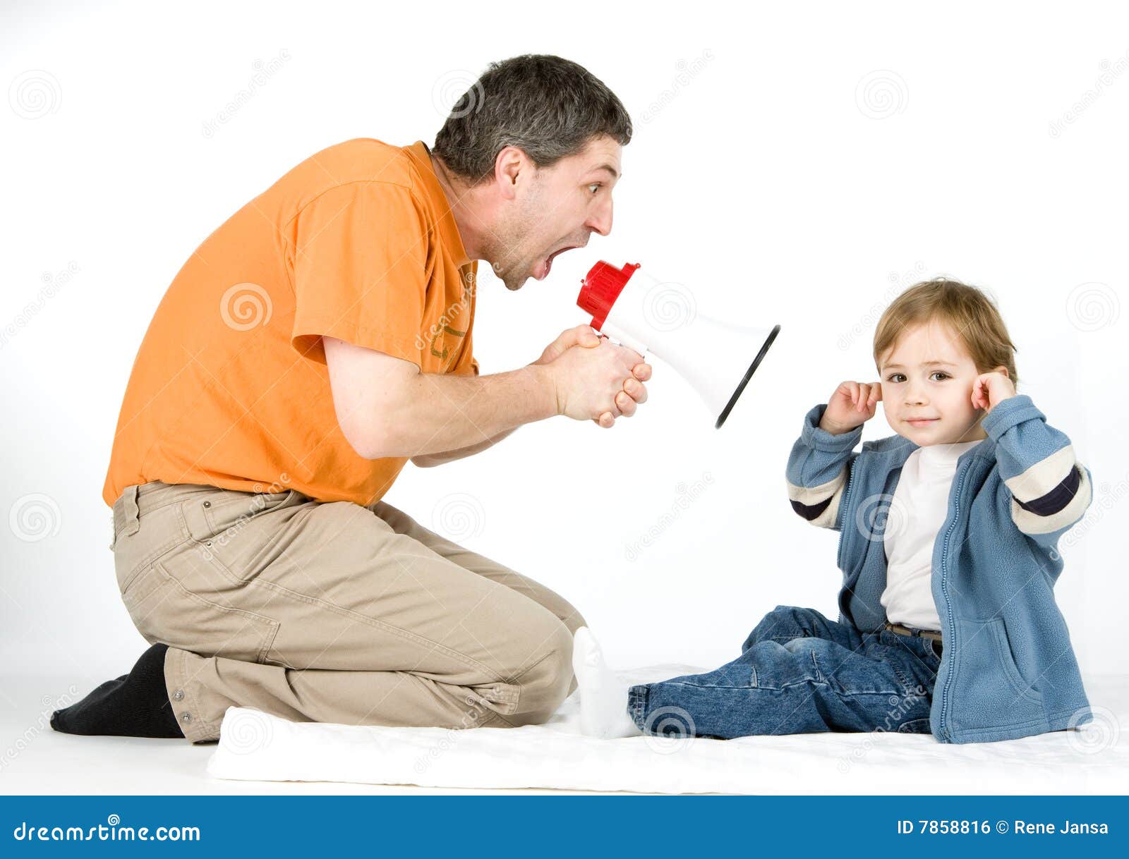 Man Yelling At Boy Royalty Free Stock Image - Image: 7858816