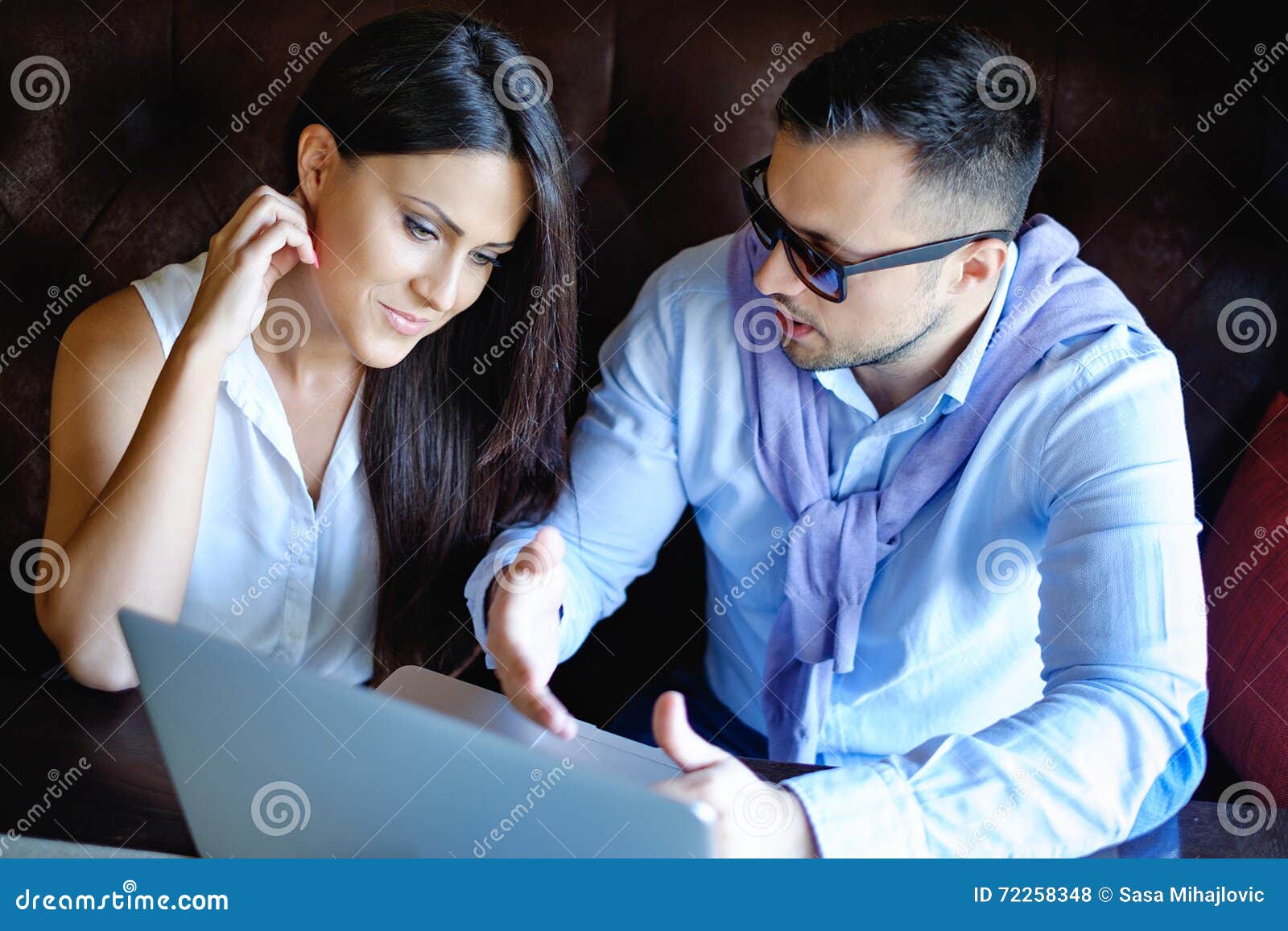 Man Yelling at His Colleague Stock Photo - Image of female, notebook ...