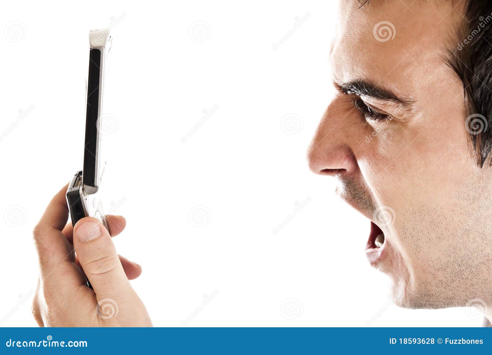 Man yelling on phone stock photo. Image of anger, problem - 18593628