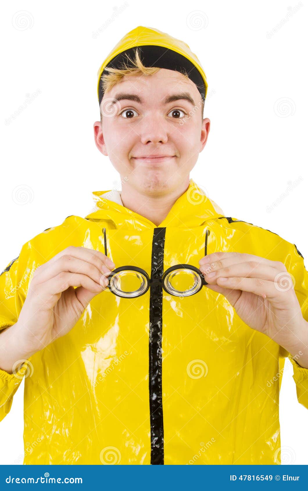 Man in Yellow Suit Isolated Stock Image - Image of humorous, american ...