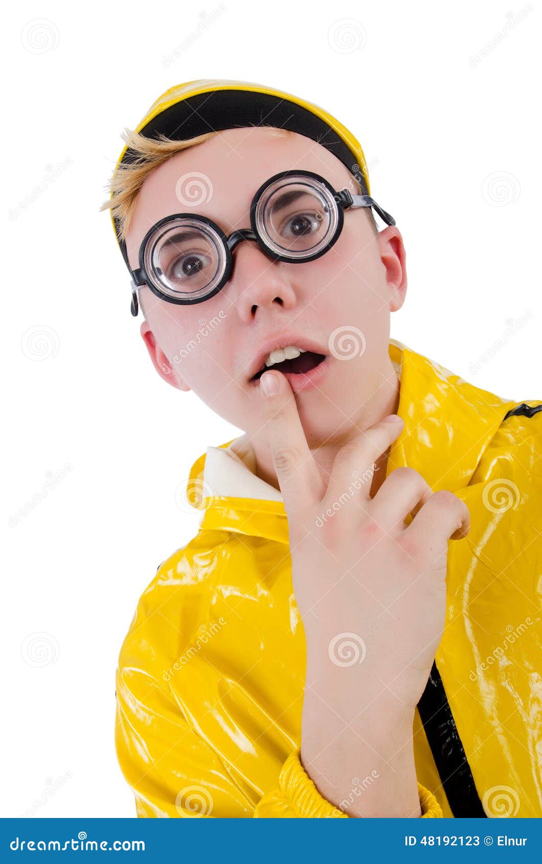 Man in Yellow Suit Isolated Stock Image - Image of dancer, nerd: 48192123