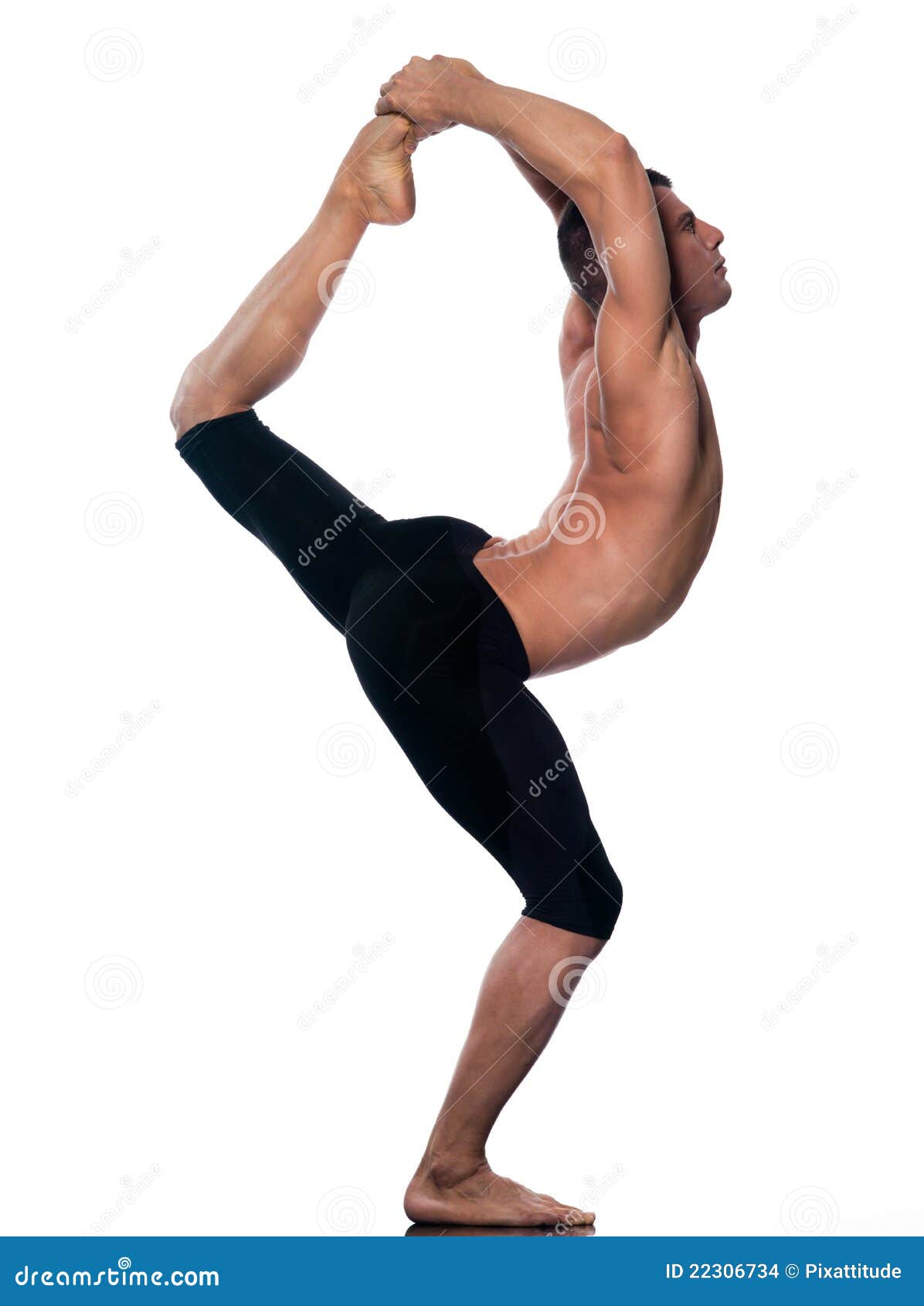 Yoga Natarajasana Dancer Pose In Lalbagh Garden Royalty-Free Stock ...