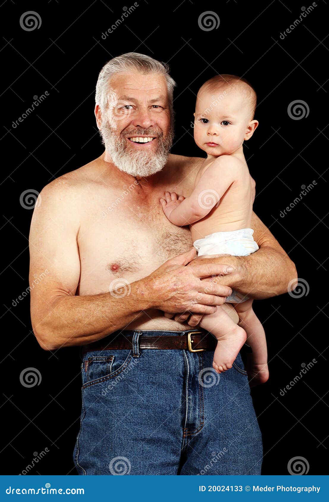 Man with young baby stock image. Image of child, harmony - 20024133