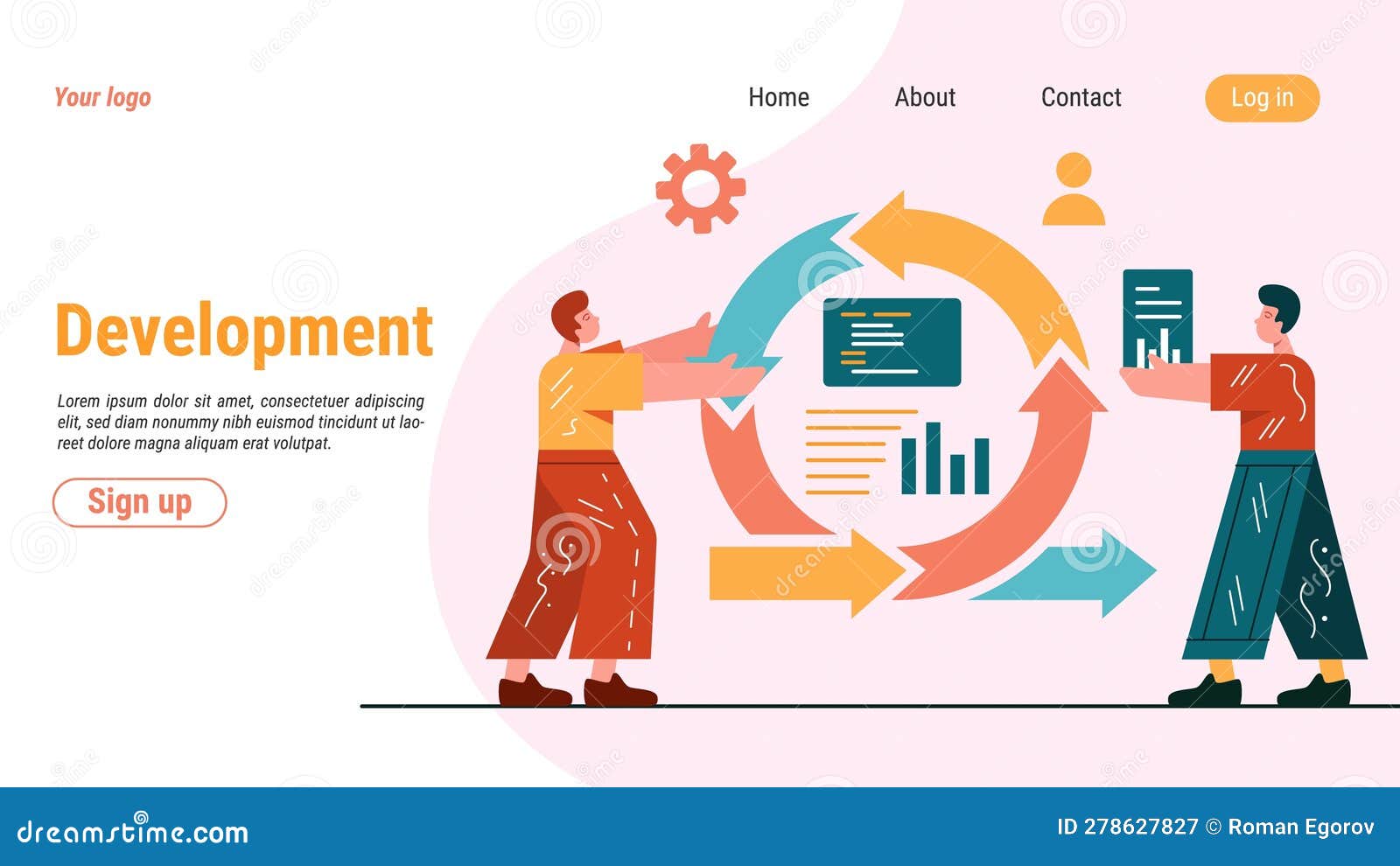 Manage of Agile Software. Landing Page. Methodology of Development ...