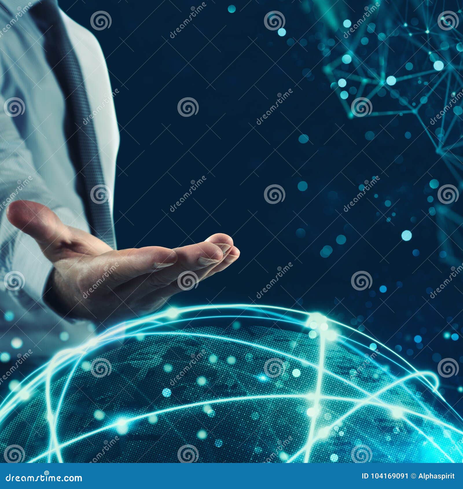 Manage Global Internet Communication Stock Image - Image of global ...