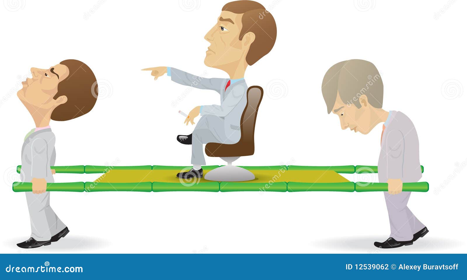 Office Workers Indicate Direction Stock Illustrations – 3 Office ...