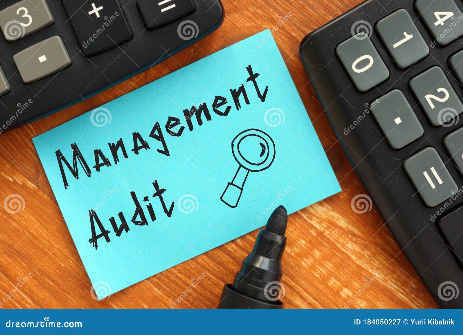 Management Audit Sign on the Sheet Stock Image - Image of sheet ...