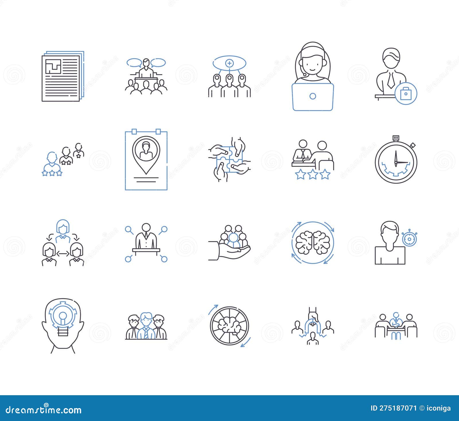 Management Brainstorming Line Icons Collection. Leadership Innovation ... Management Brainstorming Line Icons Collection. Leadership Innovation ...