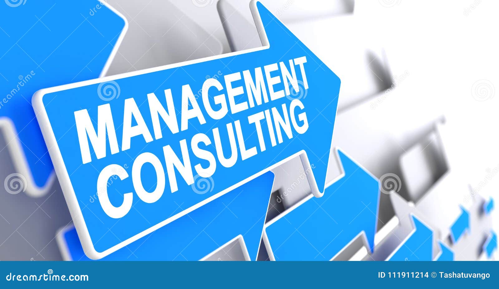 Management Consulting Chart With Icons And Keywords Royalty-Free Stock ...