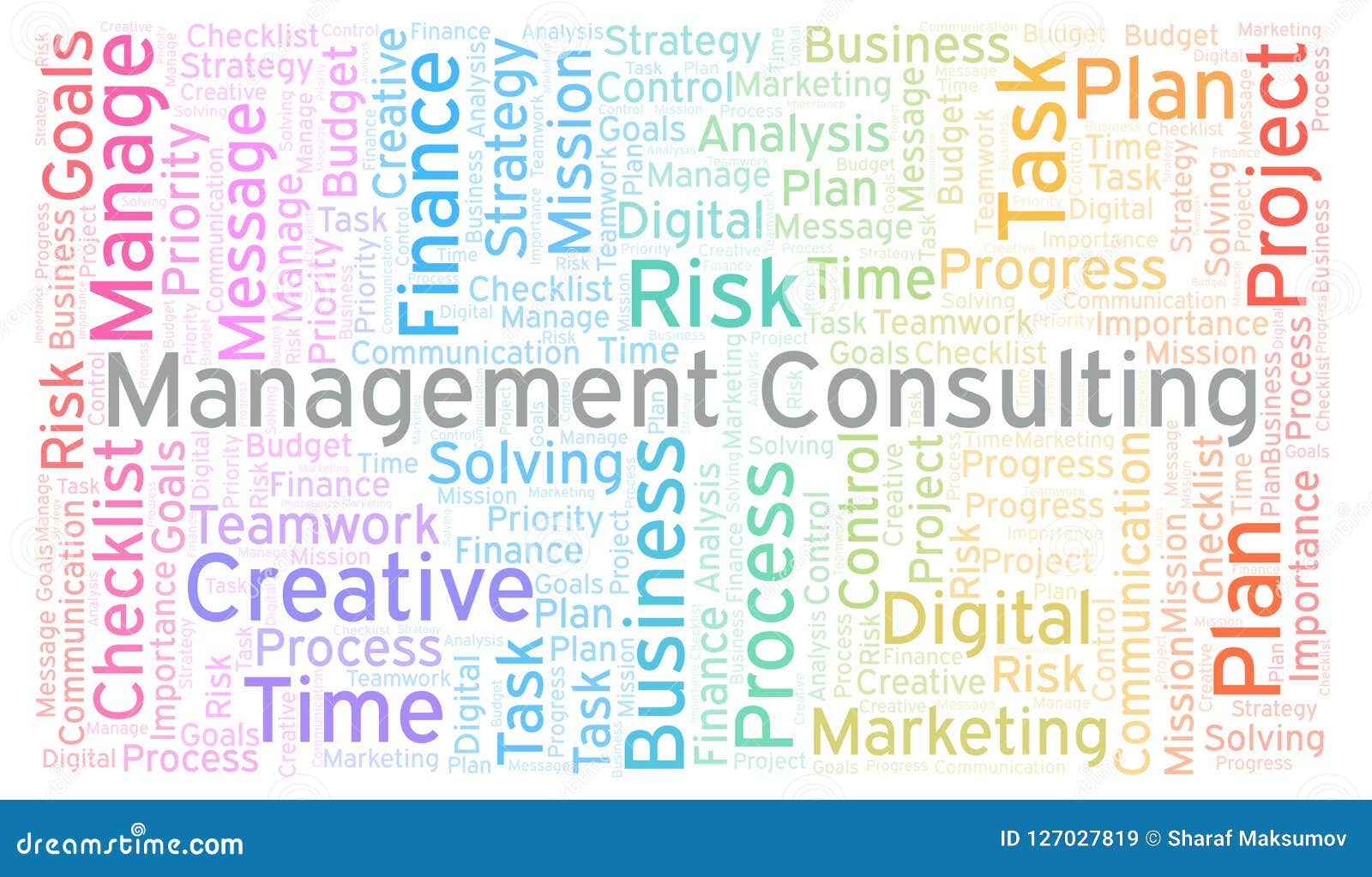 Management Consulting Word Cloud, Made with Text only. Stock ...
