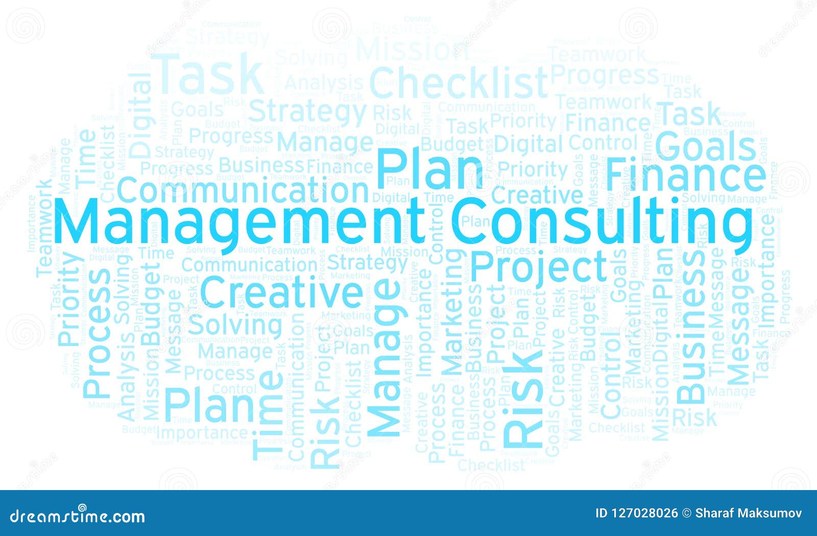 Management Consulting Word Cloud, Made with Text only. Stock ...