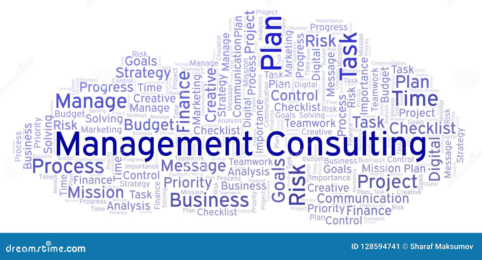 Management Consulting Word Cloud, Made with Text only. Stock ...