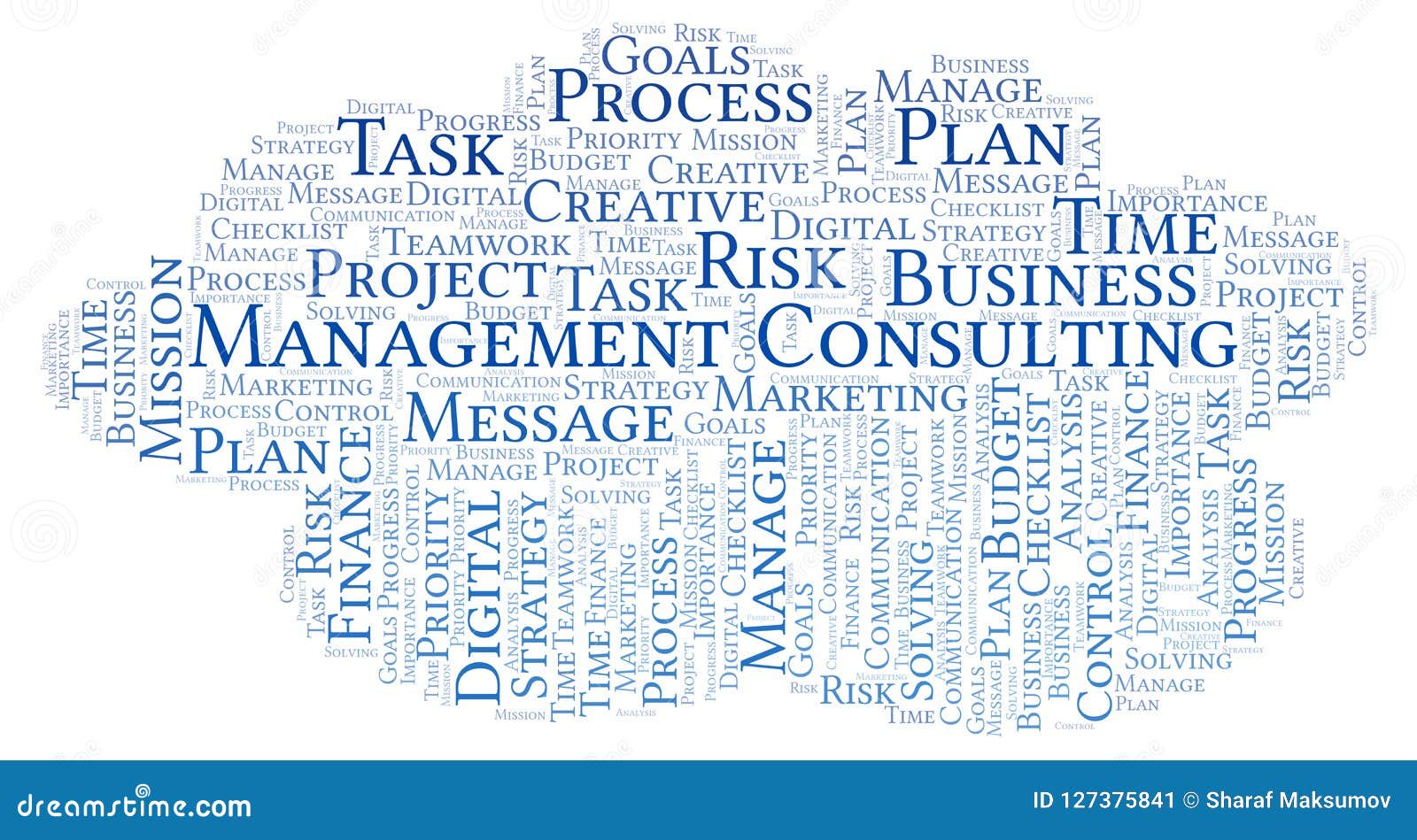 Management Consulting Word Cloud, Made with Text only. Stock ...