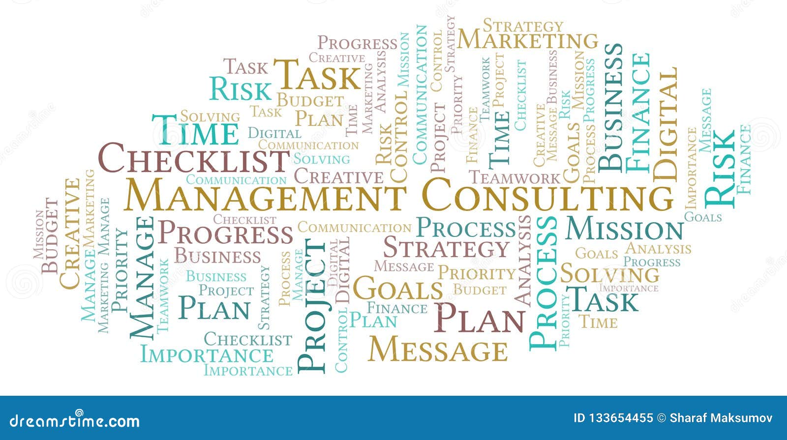 Management Consulting Word Cloud, Made with Text only Stock ...
