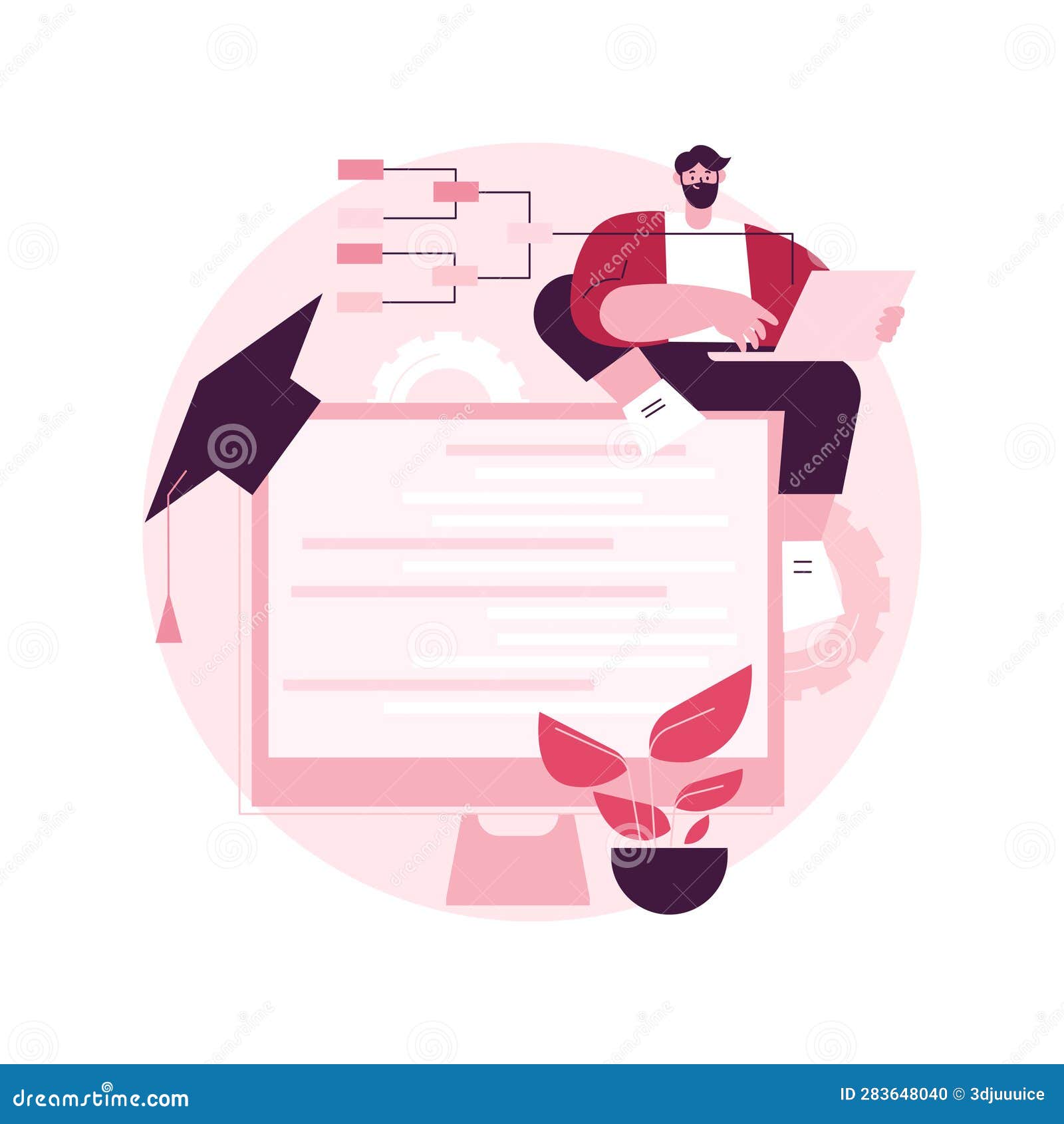 It Management Courses Abstract Concept Vector Illustration. Stock ...