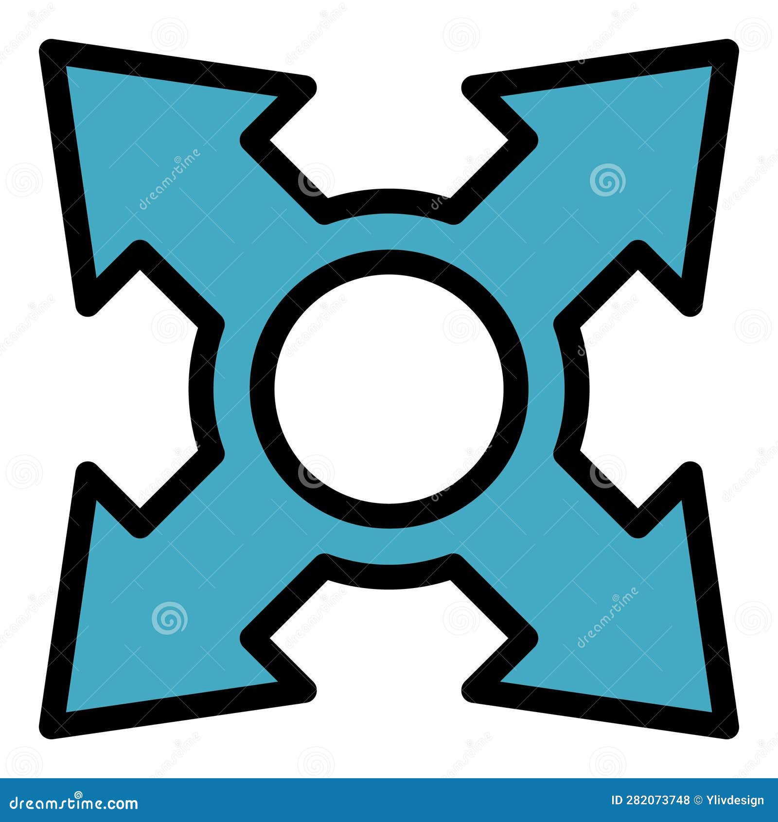 Management Direction Icon Vector Flat Stock Illustration - Illustration ...