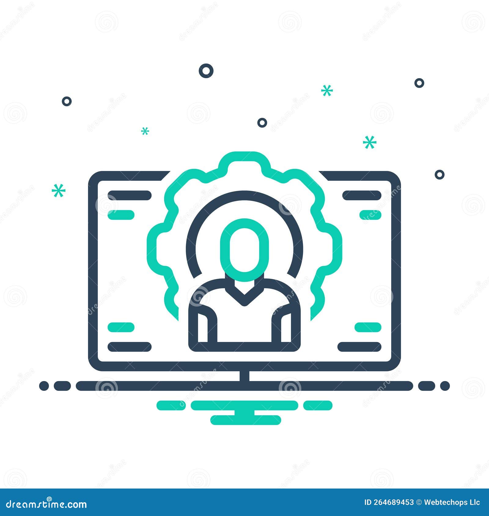 Mix Icon for Management, Administration and Authority Stock ...