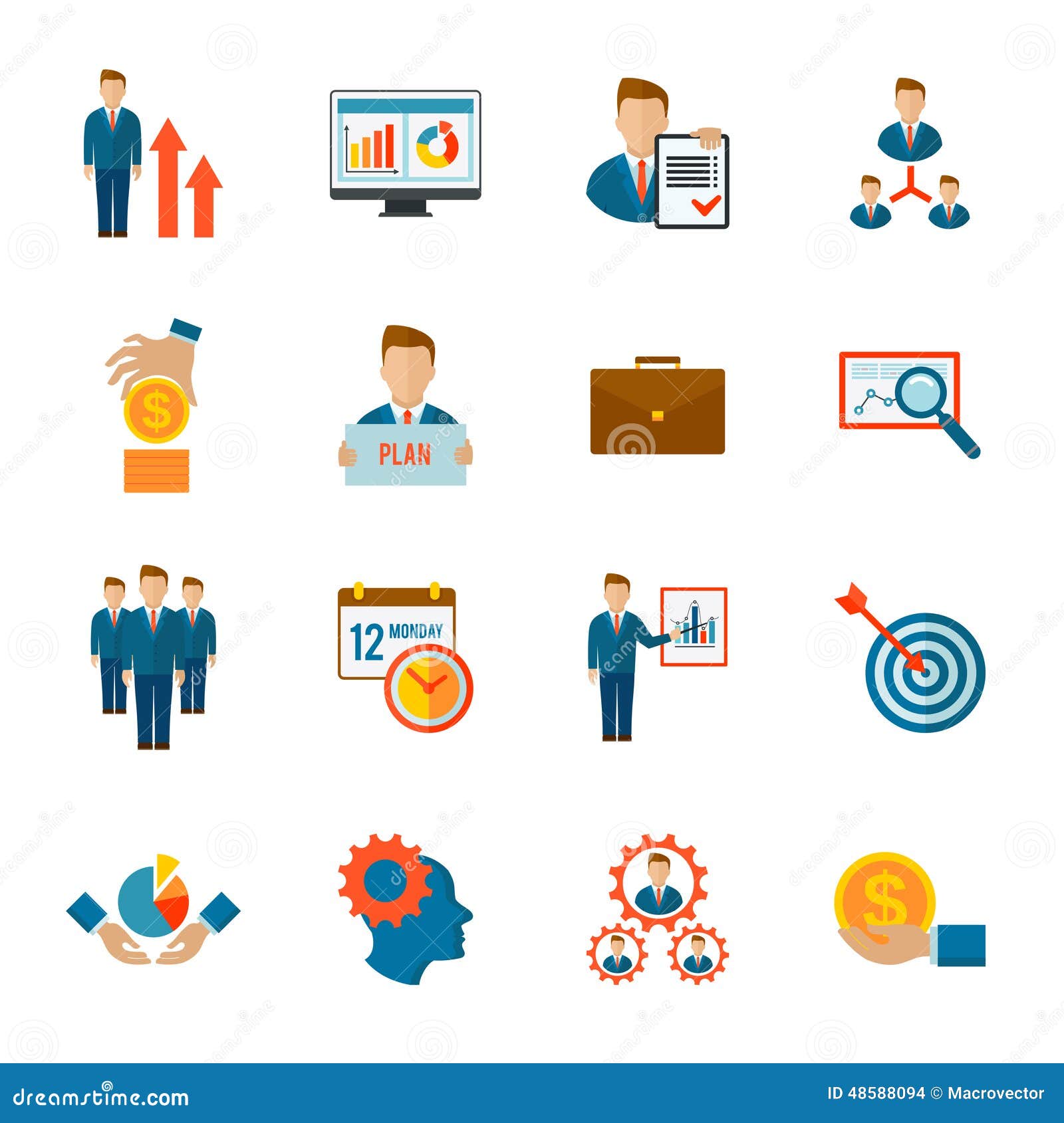 Management Icon Flat stock vector. Illustration of interface - 48588094 Management Icon Flat stock vector. Illustration of interface - 48588094