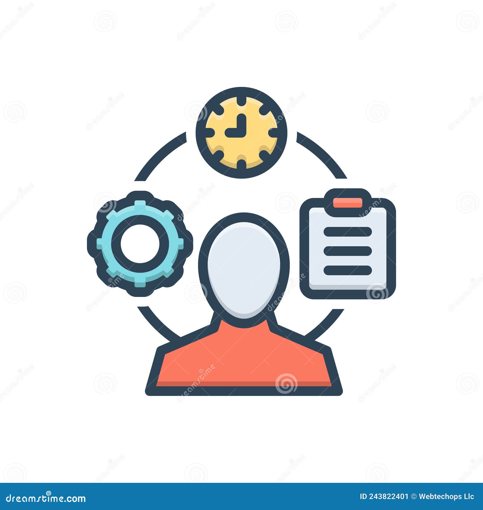 Color Illustration Icon for Management, Board and Executive Stock ...