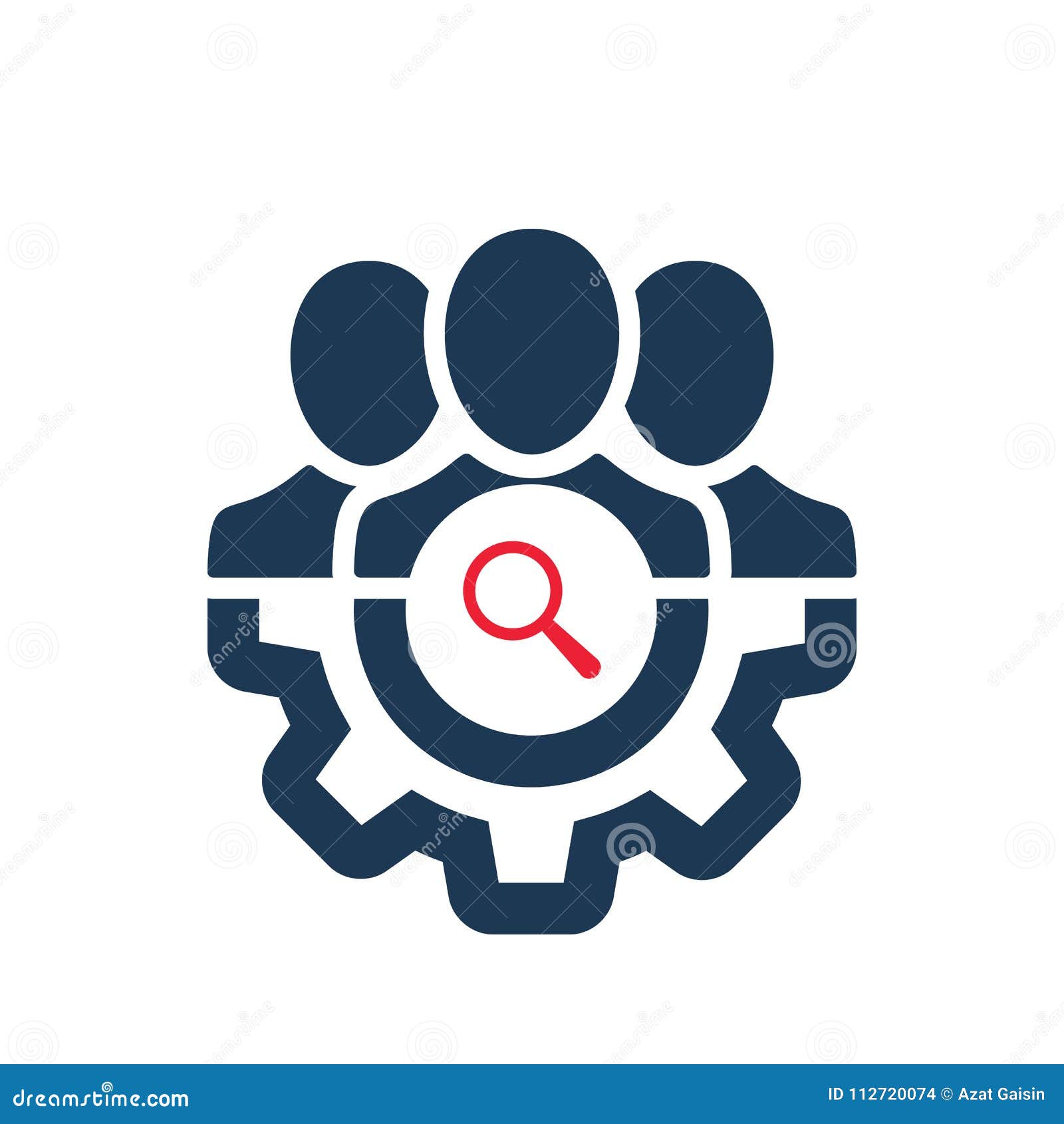 Management Icon with Research Sign. Management Icon and Explore, Find ...