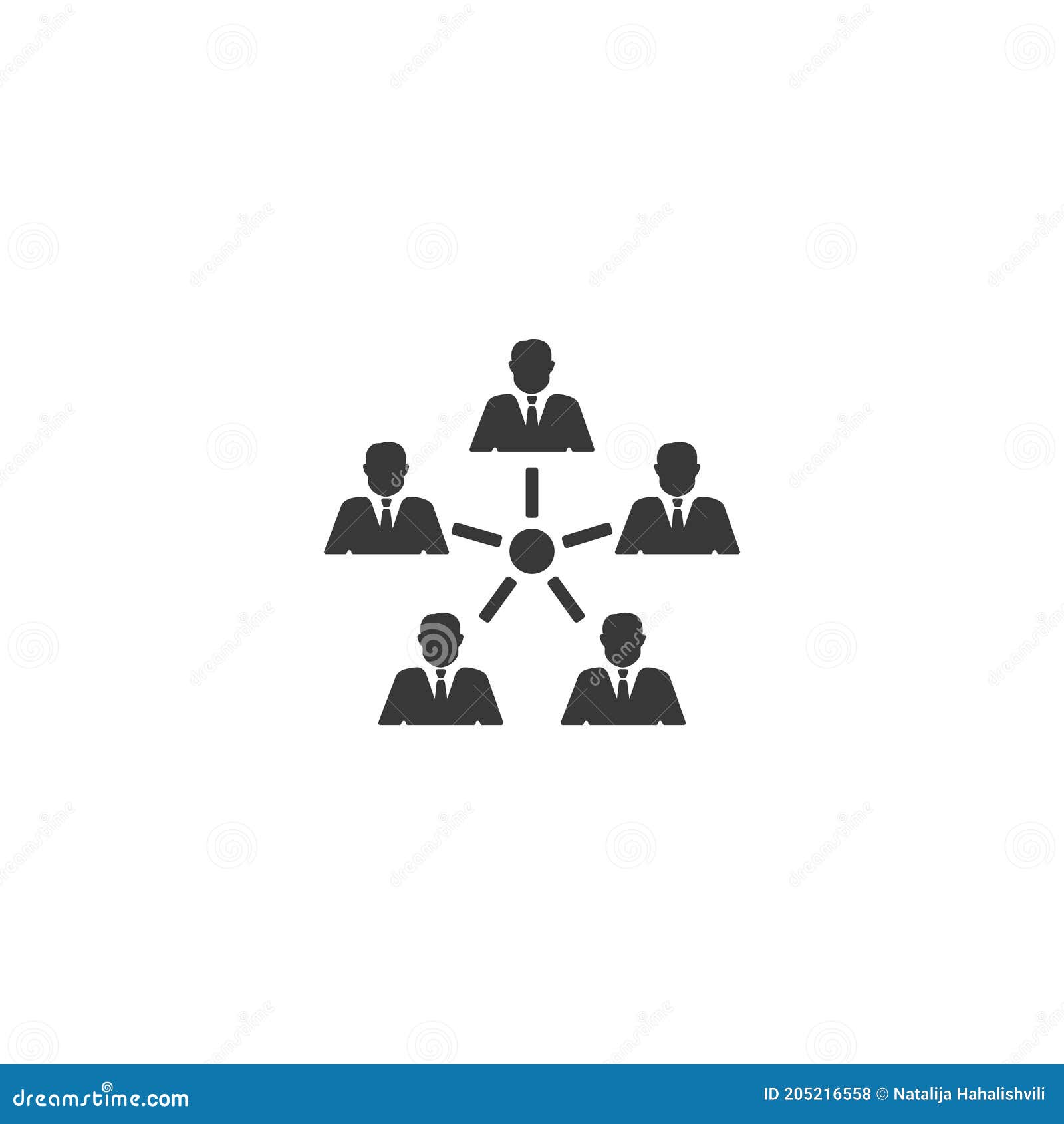 Management Icon. Teamwork Management Icon Vector Illustration Stock ...