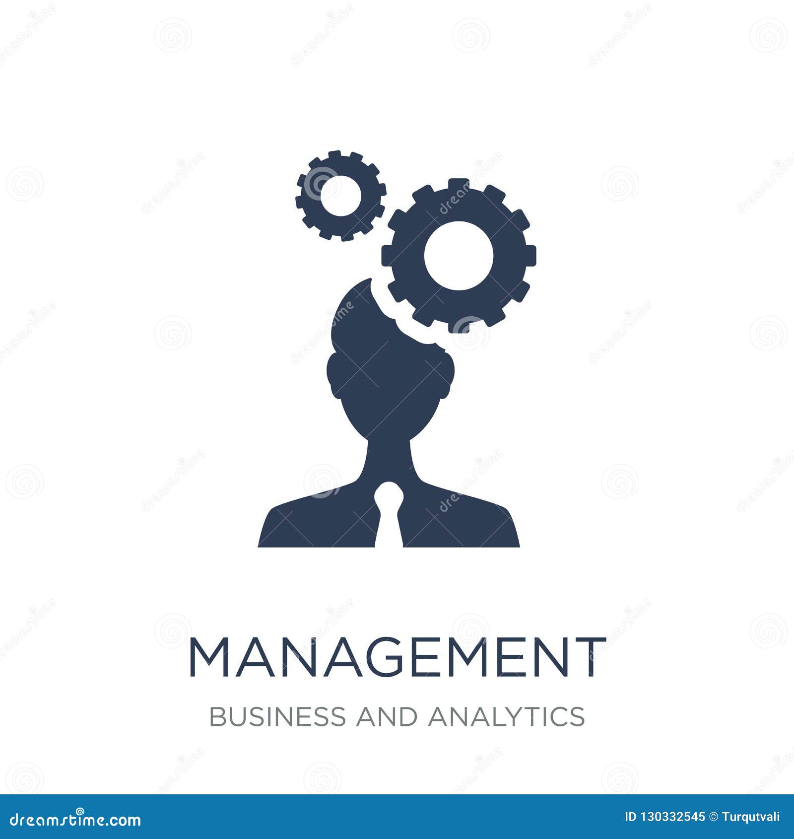 Management Icon. Trendy Flat Vector Management Icon on White Background ...