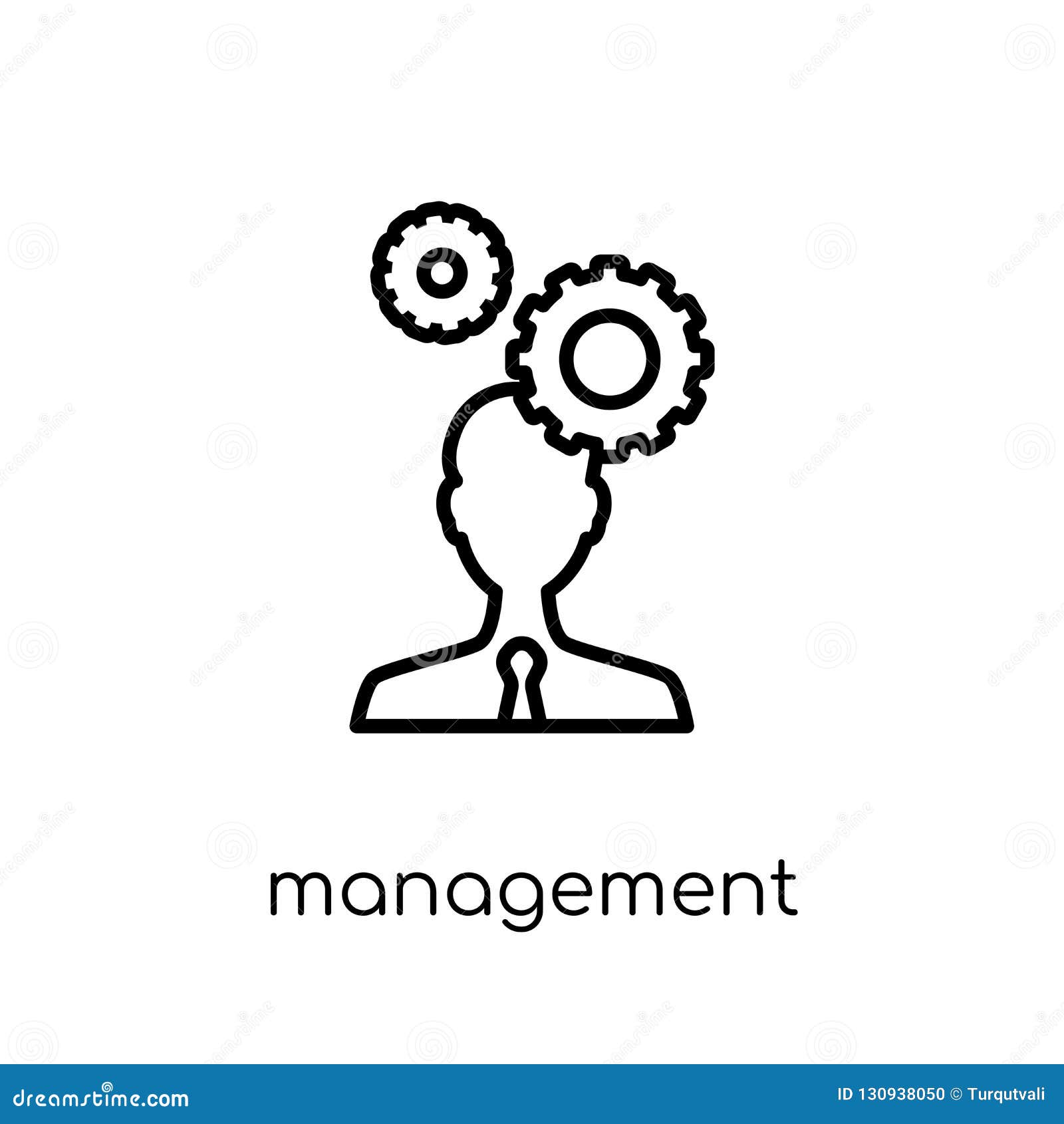 Management Icon. Trendy Modern Flat Linear Vector Management Icon on ...